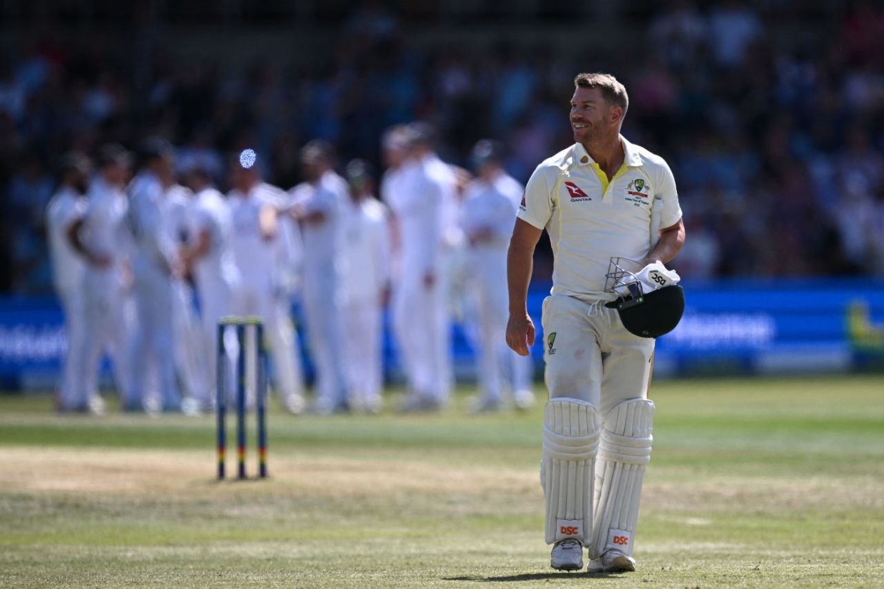 Stuart Broad celebrates dismissing David Warner again | ESPNcricinfo.com