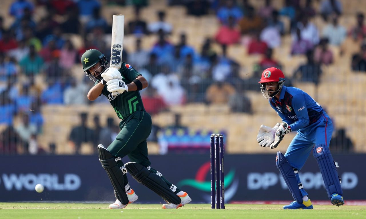 Abdullah Shafique brought up his third fifty-plus score this World Cup ...