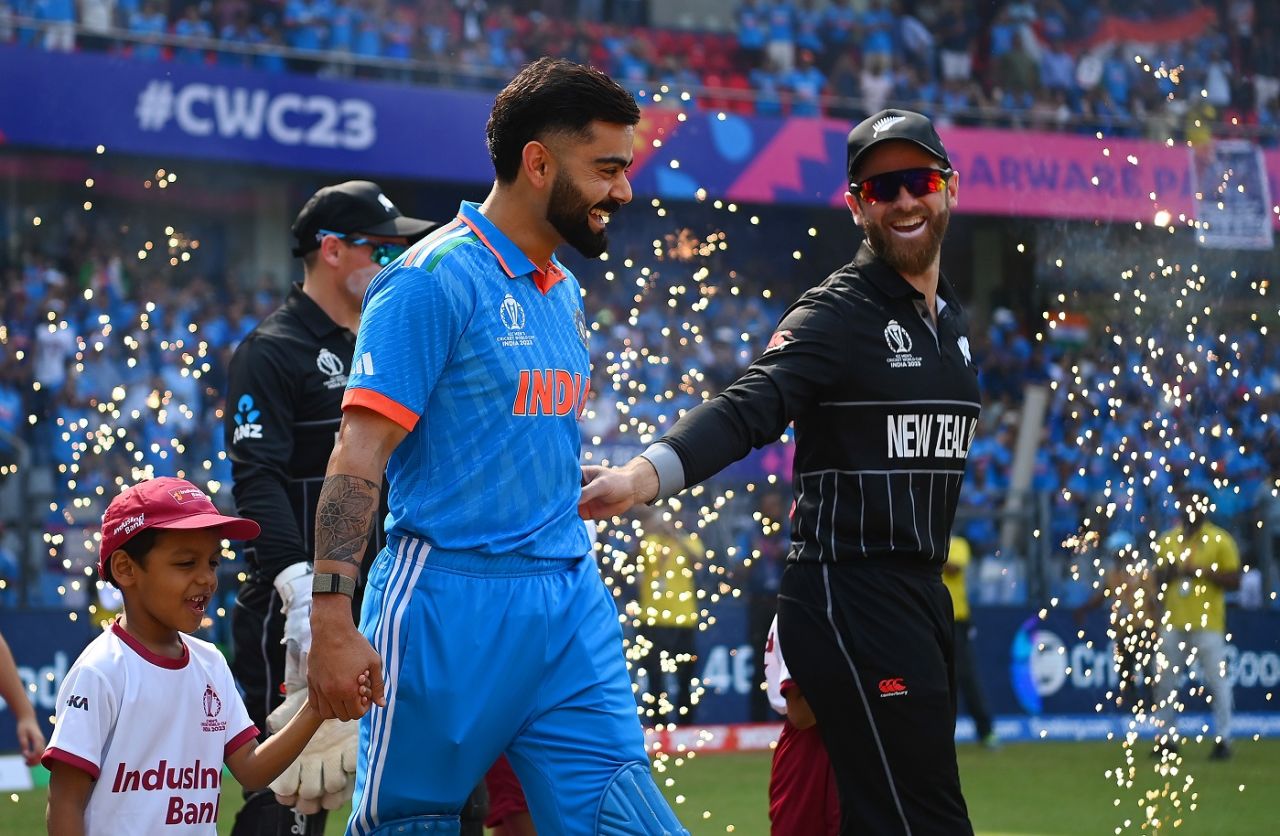 India line up for the national anthem | ESPNcricinfo.com