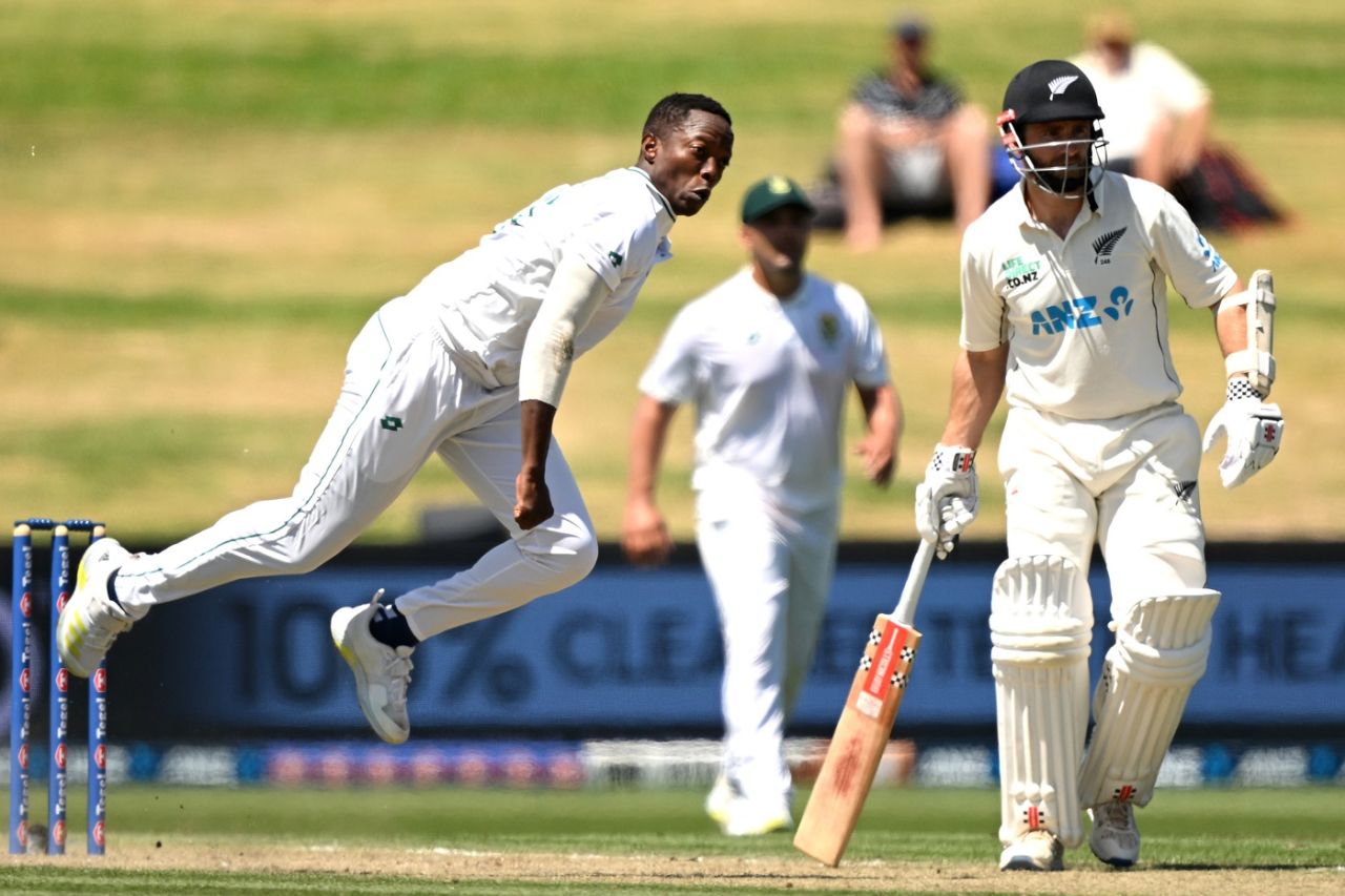 Kane Williamson is glued into the action with Tshepo Moreki running in ...