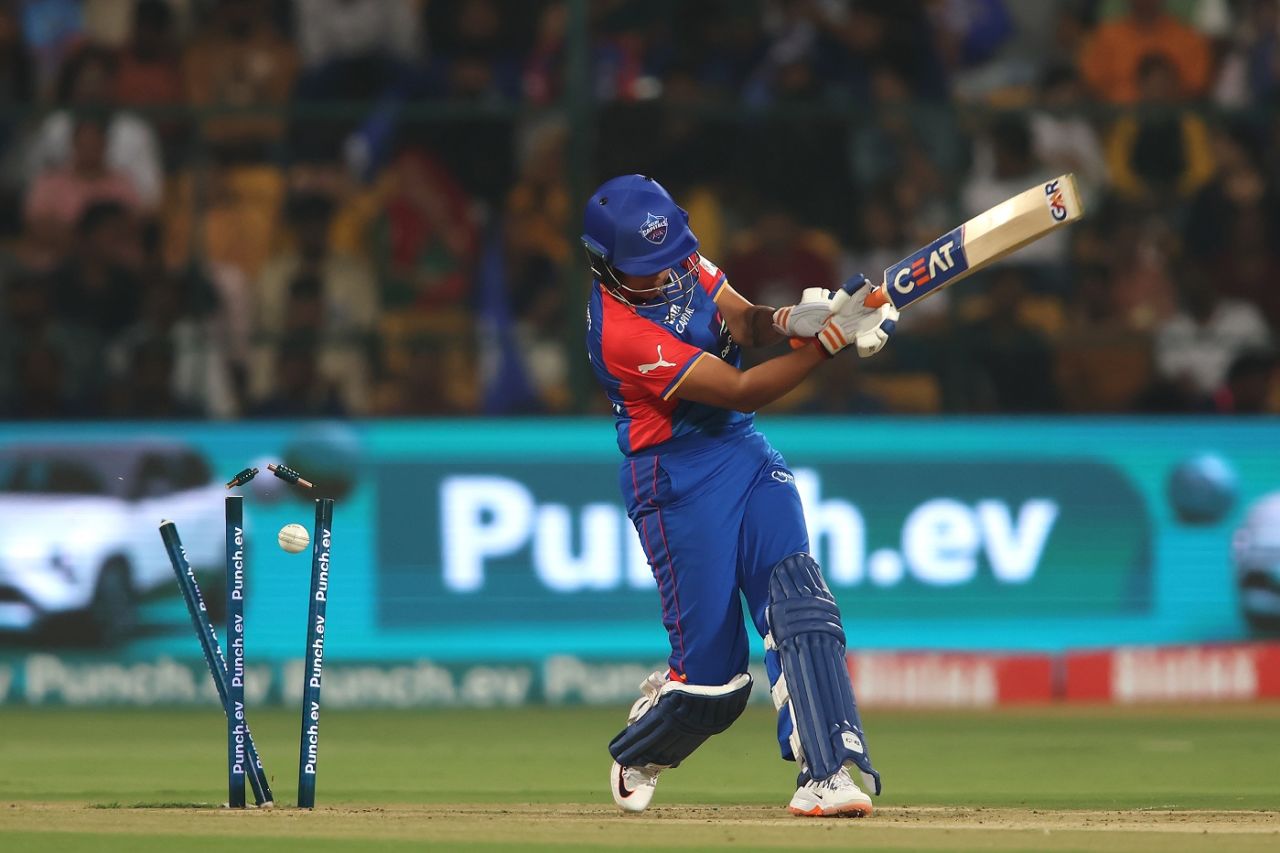 Shabnim Ismail picked up the first wicket of WPL 2024 by castling ...