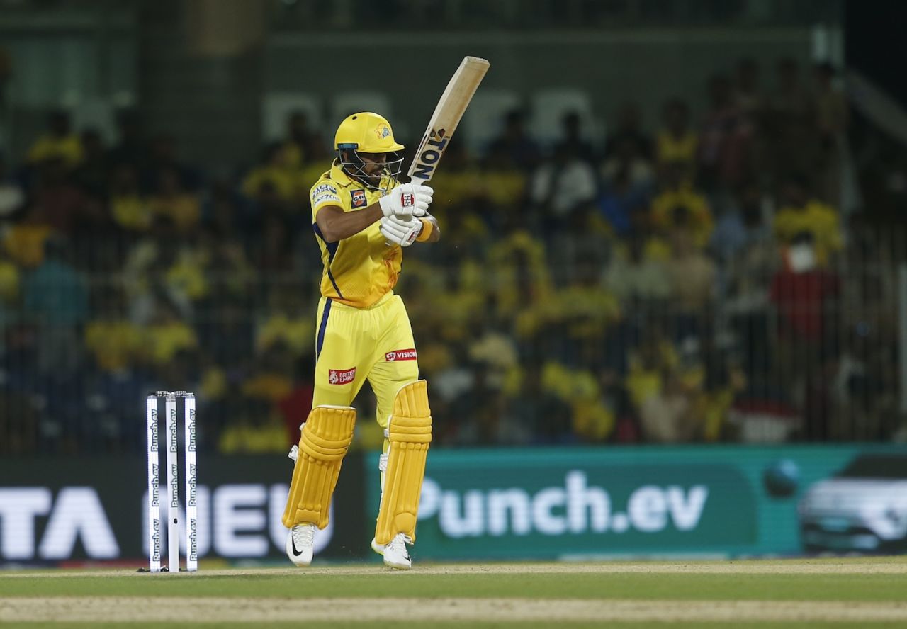 CSK completed an all-run four after a fielding mix-up between Vijay ...