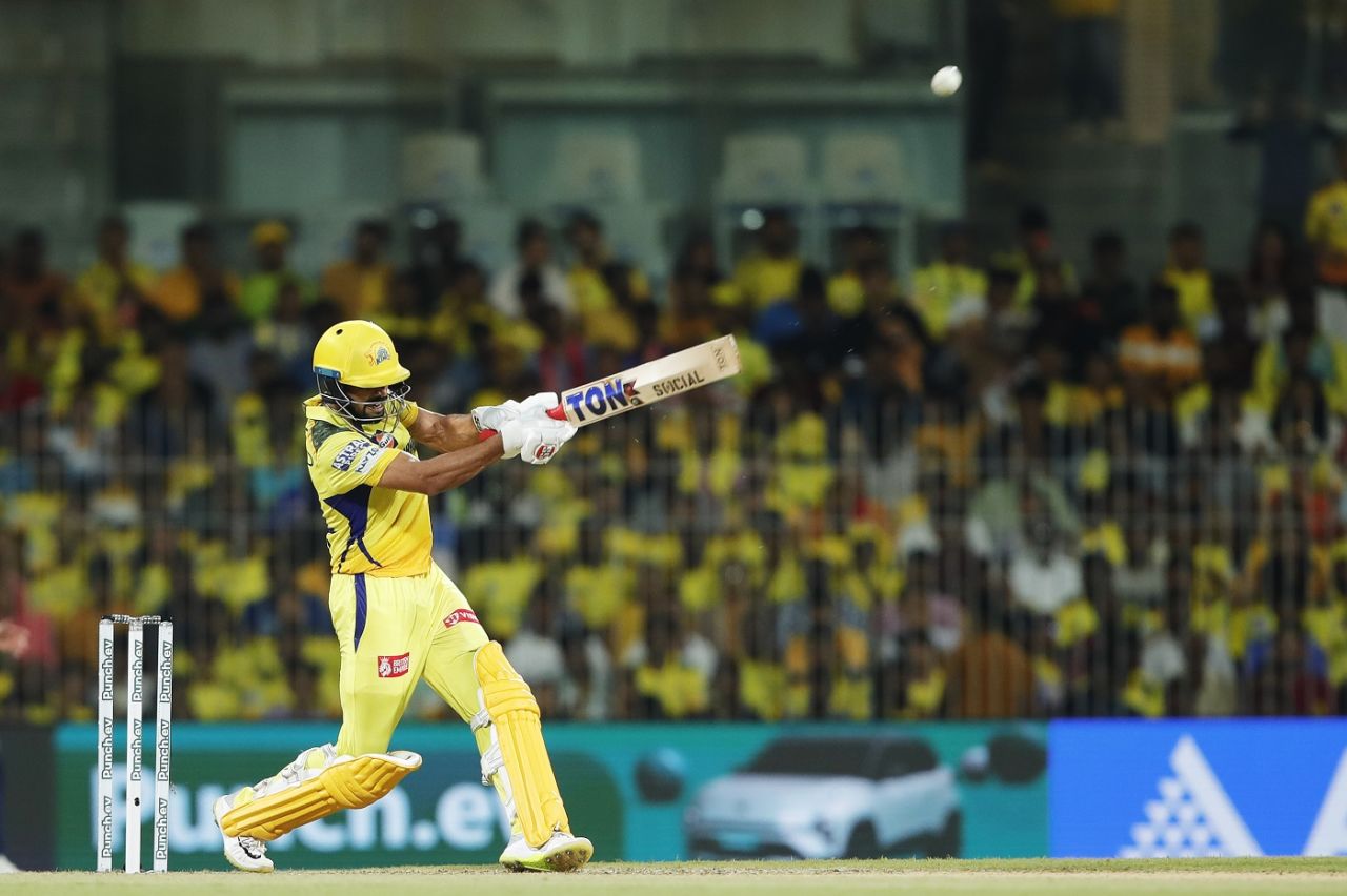 Ruturaj Gaikwad soaks in the applause after his century | ESPNcricinfo.com