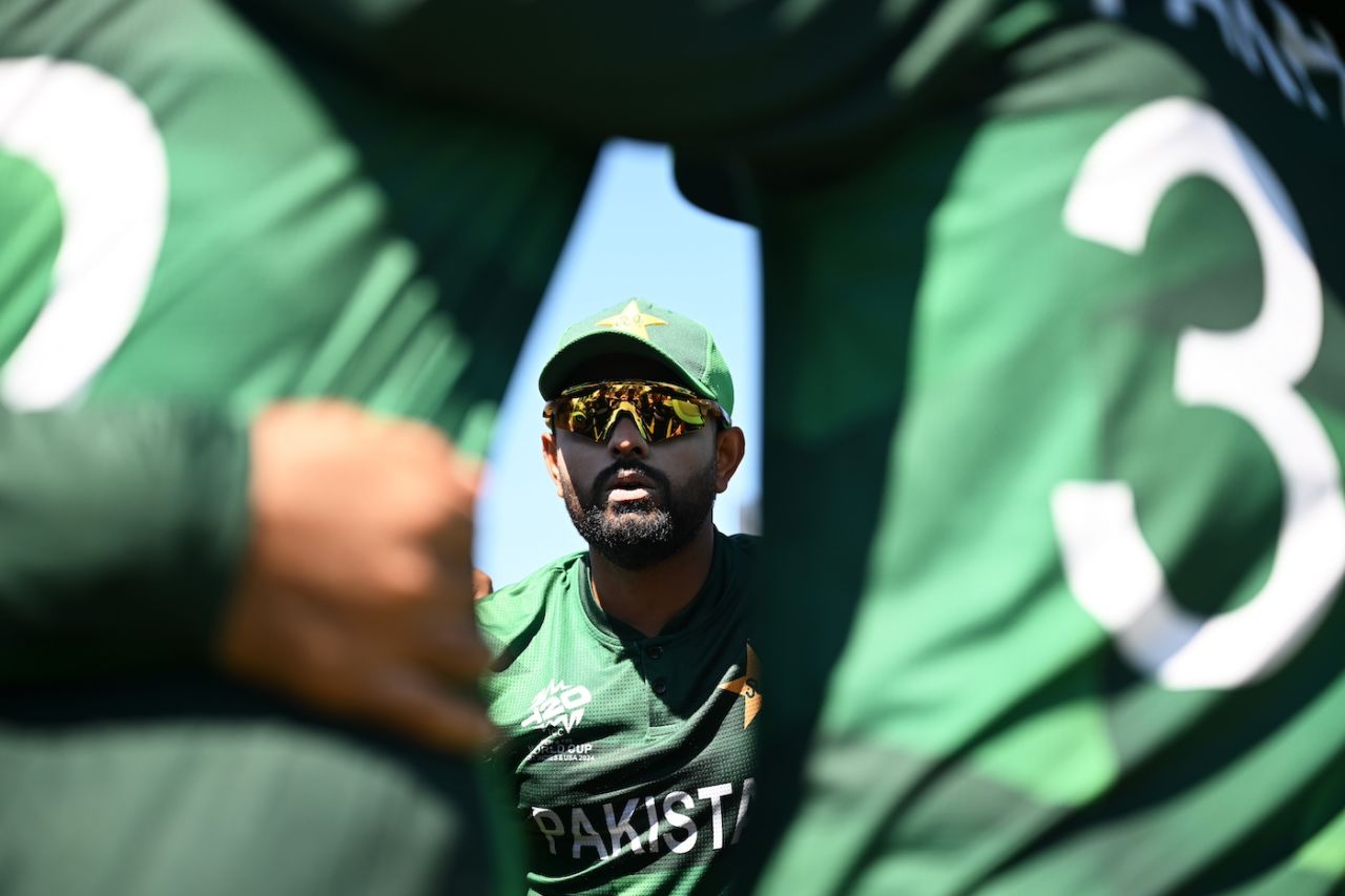 Babar Azam Speaks To His Players In The Pre Match Huddle