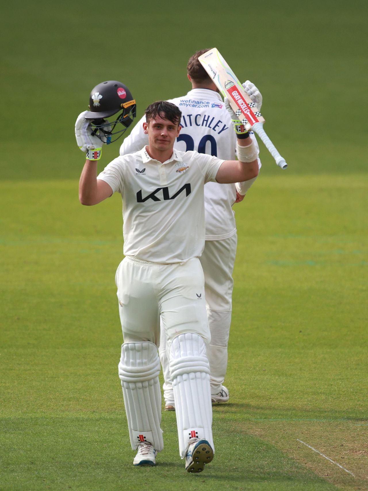 Jamie Smith made a century on the day his England call-up was announced ...