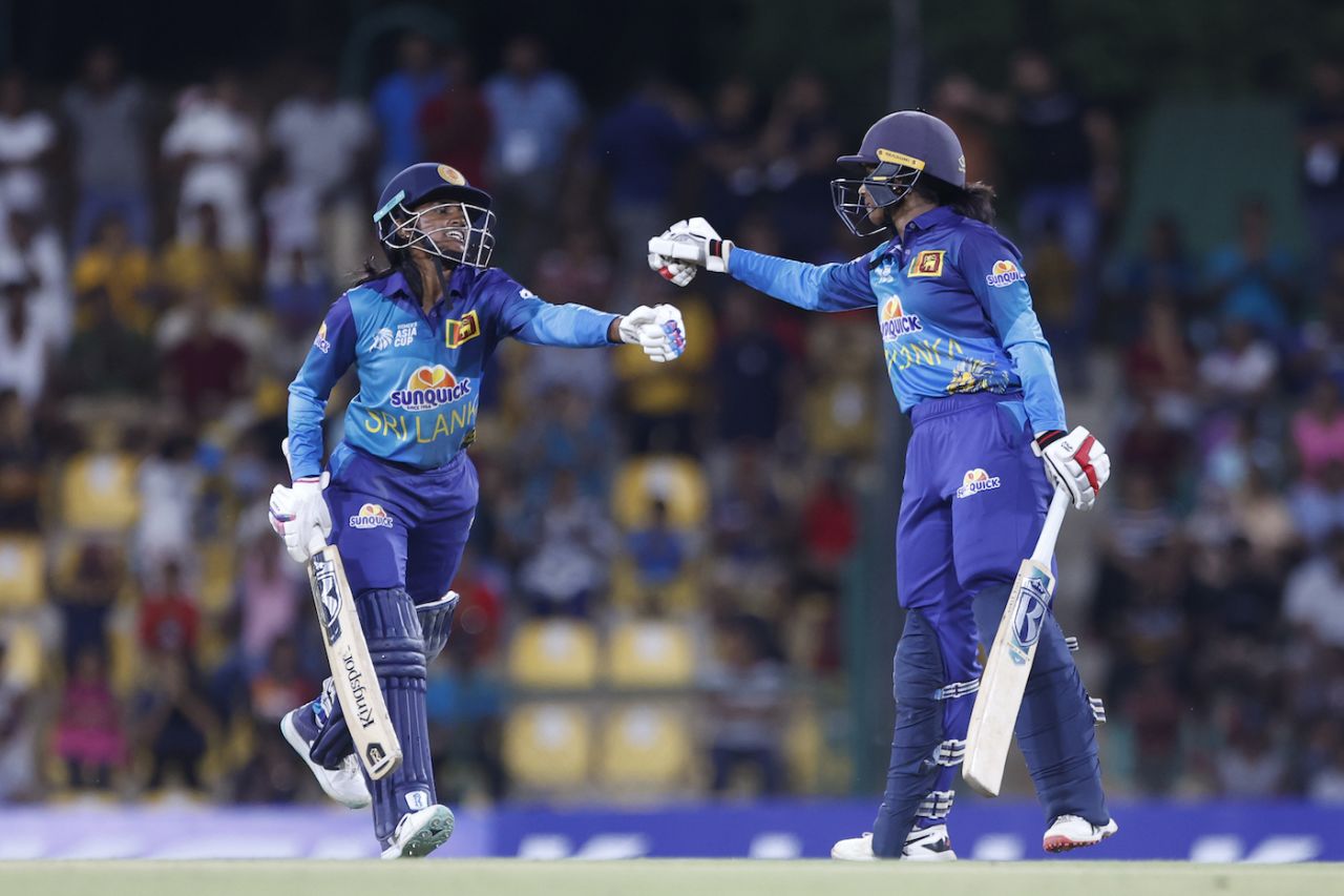 Inoshi Priyadharshani came away with 2 for 17 in her four overs ...