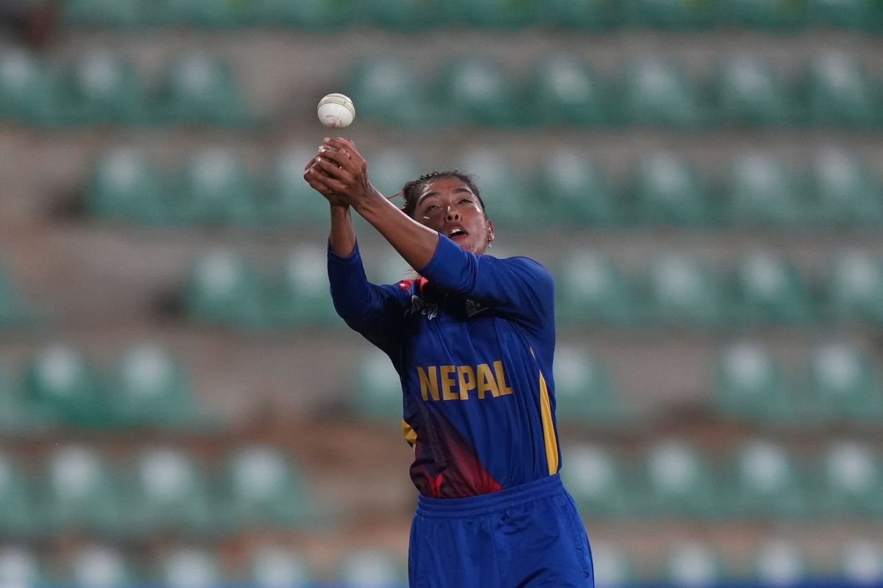 Sita Rana Magar is off in celebration after breaking through ...