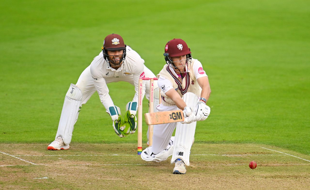 Archie Vaughan opened the batting on his second Championship appearance ...