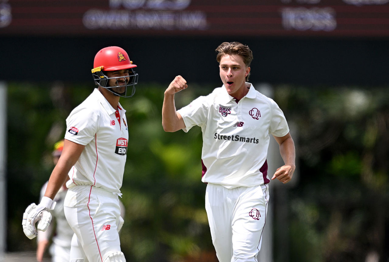 Tom Whitney claimed a five-wicket haul on his first-class debut ...