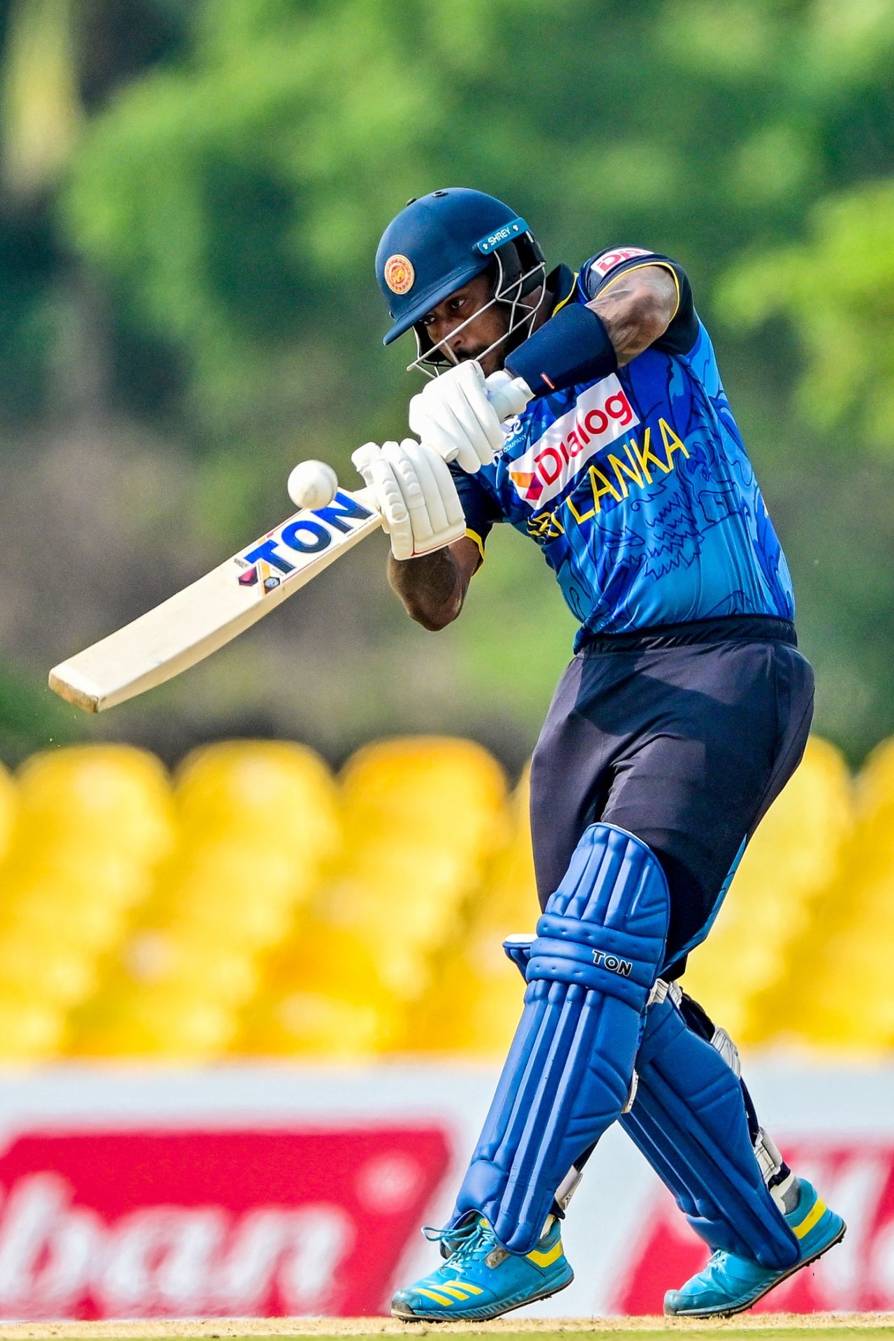 Avishka Fernando winds up for a big hit | ESPNcricinfo.com