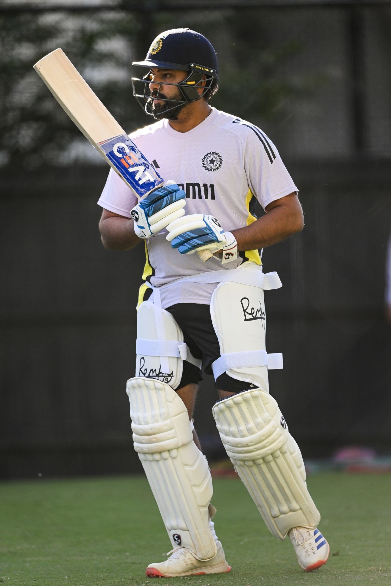 Rohit Sharma prepares to bat at the Adelaide nets | ESPNcricinfo.com