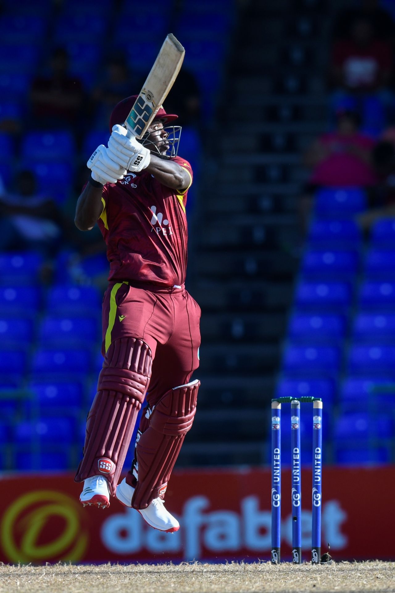 Sherfane Rutherford celebrates his maiden hundred | ESPNcricinfo.com