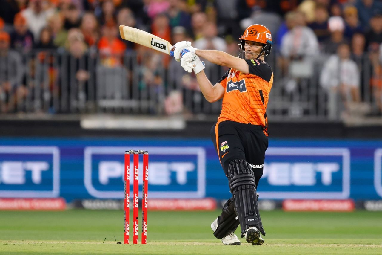Nick Hobson's 16-ball 47 not out helped Perth Scorchers to a ...