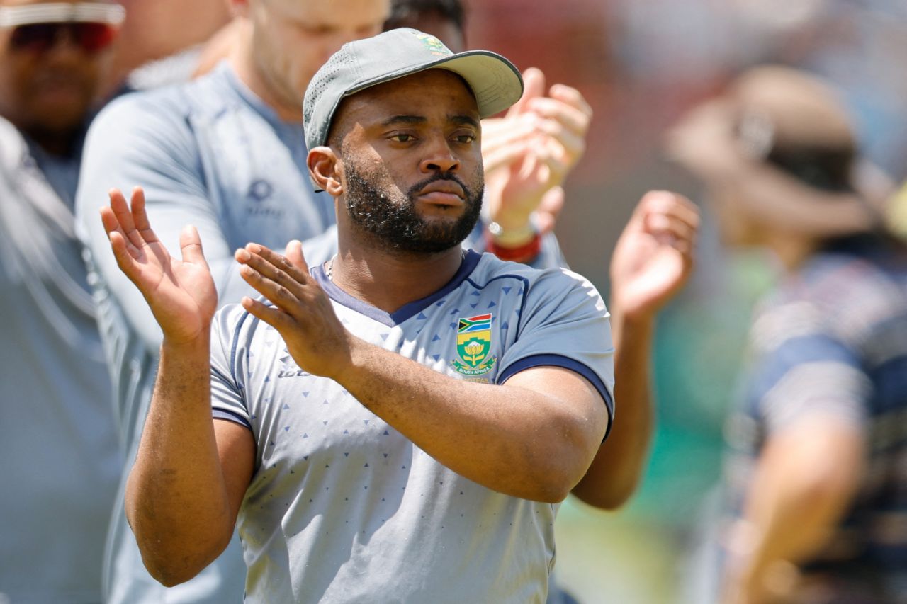 Temba Bavuma was emotional after South Africa sealed their spot in the ...