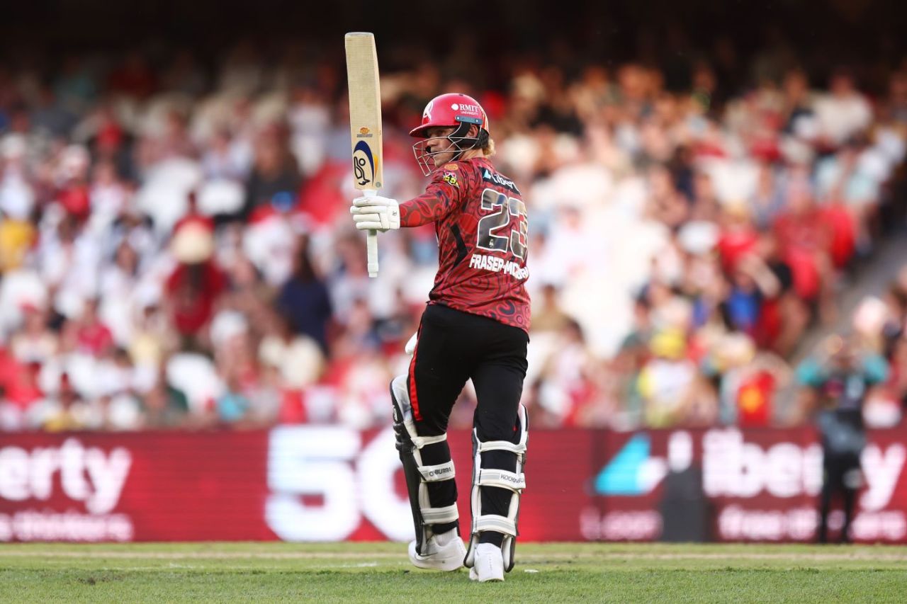 Jake Fraser-McGurk launches down the ground | ESPNcricinfo.com