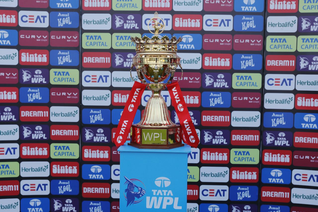 WPL 2025 trophy in all its glory | ESPNcricinfo.com