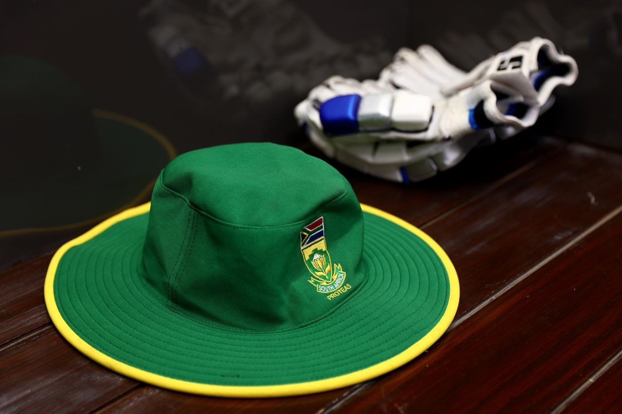 A South African floppy hat in the change room | ESPNcricinfo.com