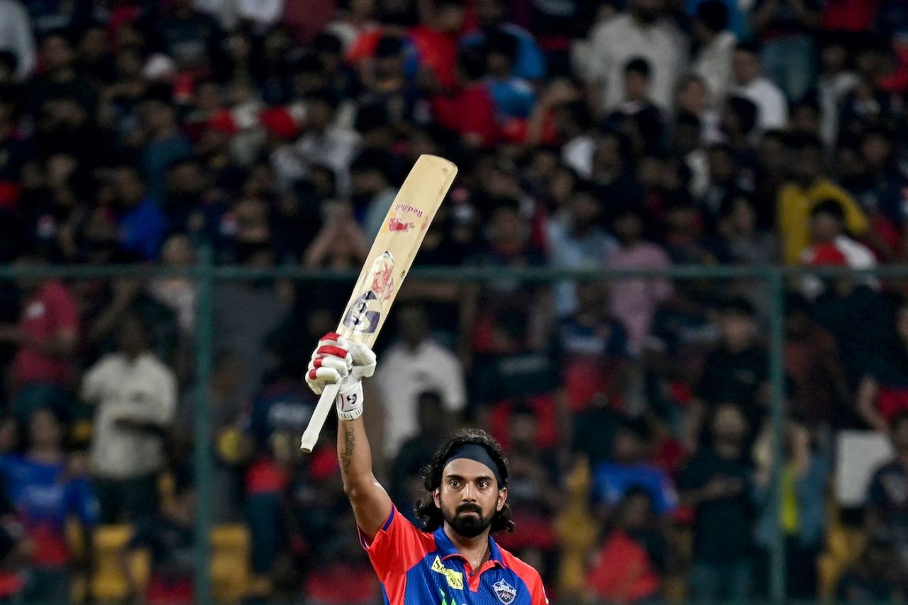 KL Rahul thumps his chest after taking Delhi Capitals to victory ...