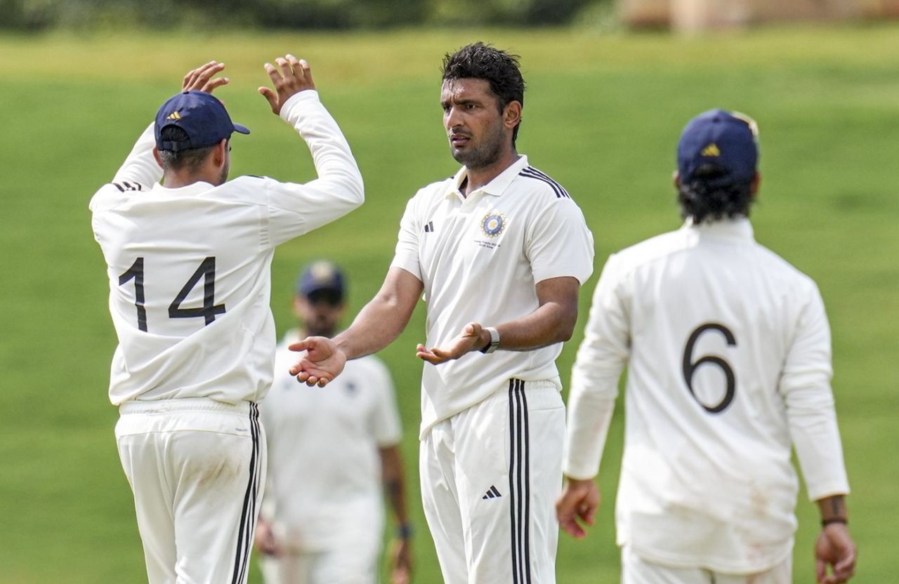 Anshul Kamboj got the wicket of Devdutt Padikkal | ESPNcricinfo.com