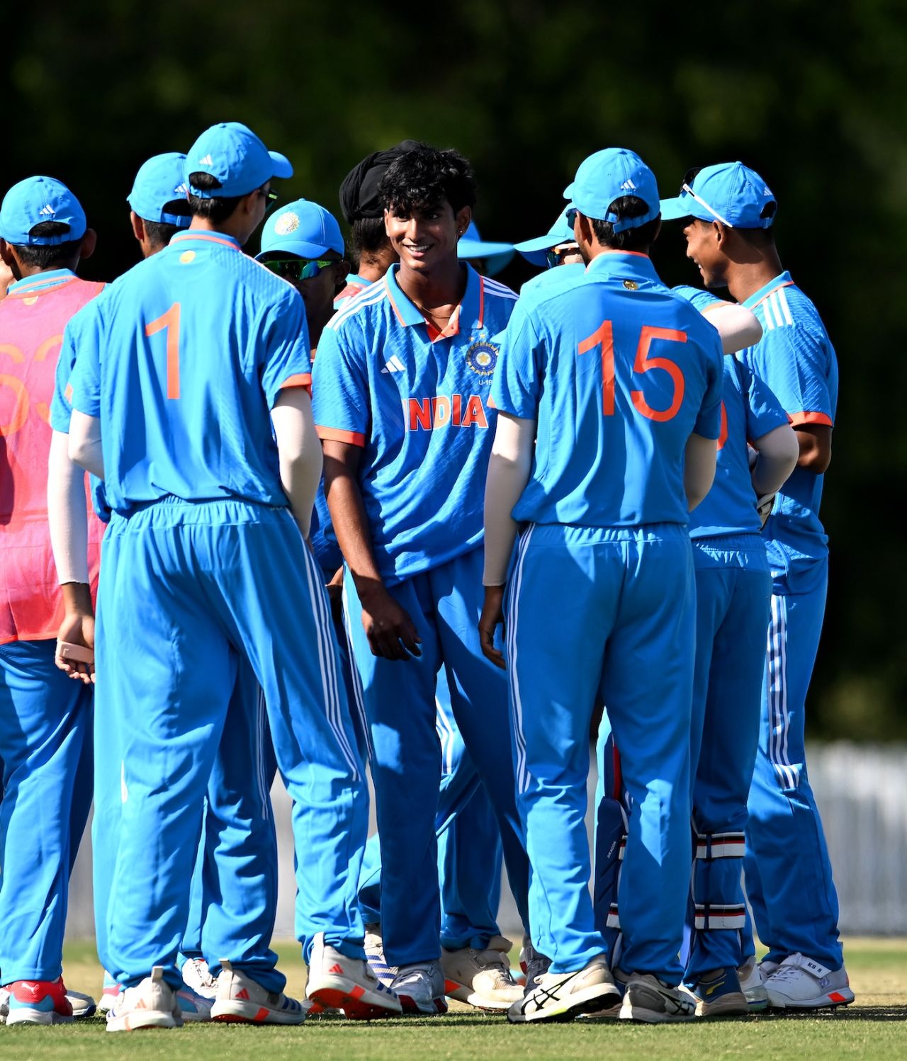 RS Ambrish celebrates a wicket with his team-mates | ESPNcricinfo.com