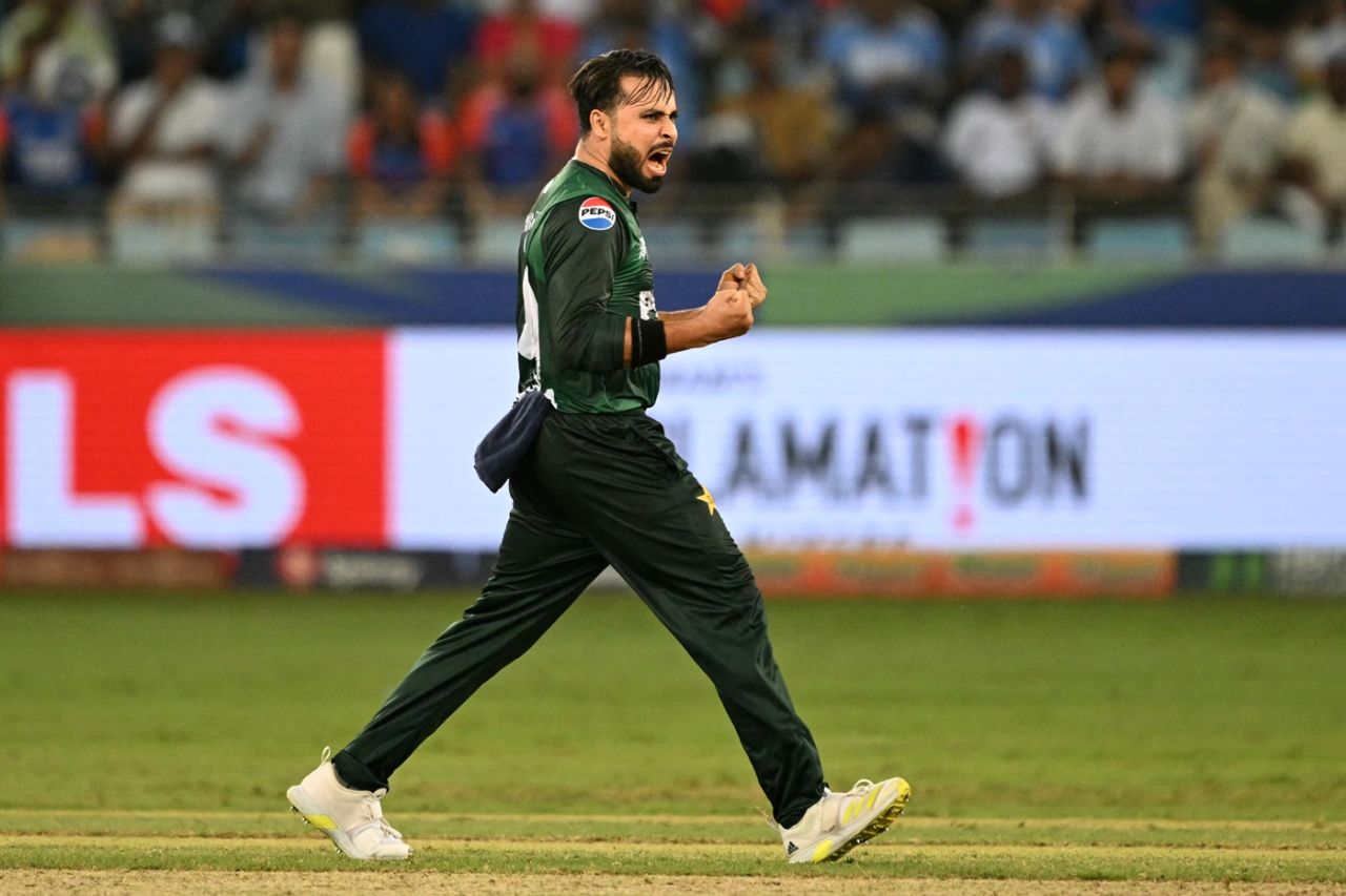 Faheem Ashraf celebrates a wicket | ESPNcricinfo.com