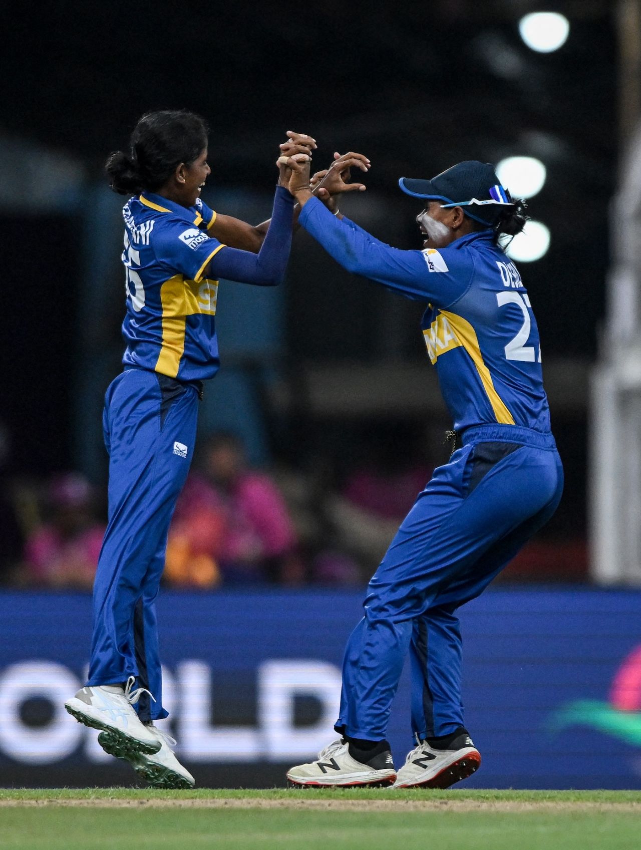 Udeshika Prabodhani picked up the first wicket of the tournament ...