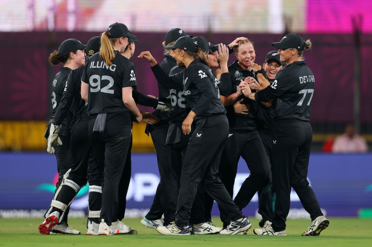 Chloe Tryon slowed the ball down (71kph) to dismiss Georgia Plimmer ...