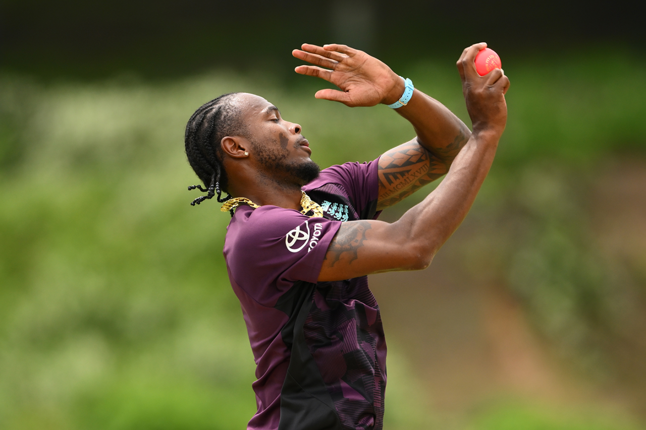 Pink ball in hand: Jofra Archer prepares for the day-night Test ...