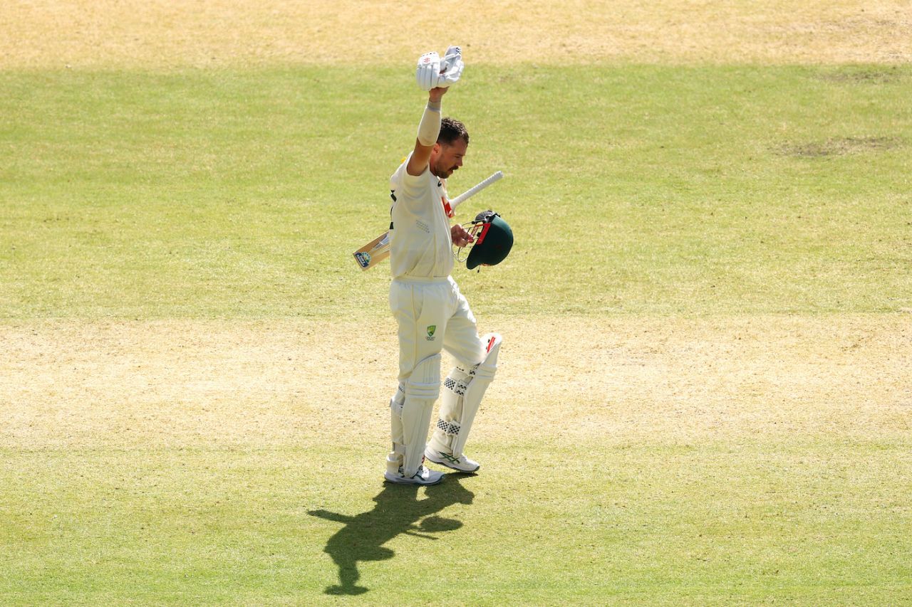 Travis Head made his first Test ton as opener in Adelaide ...