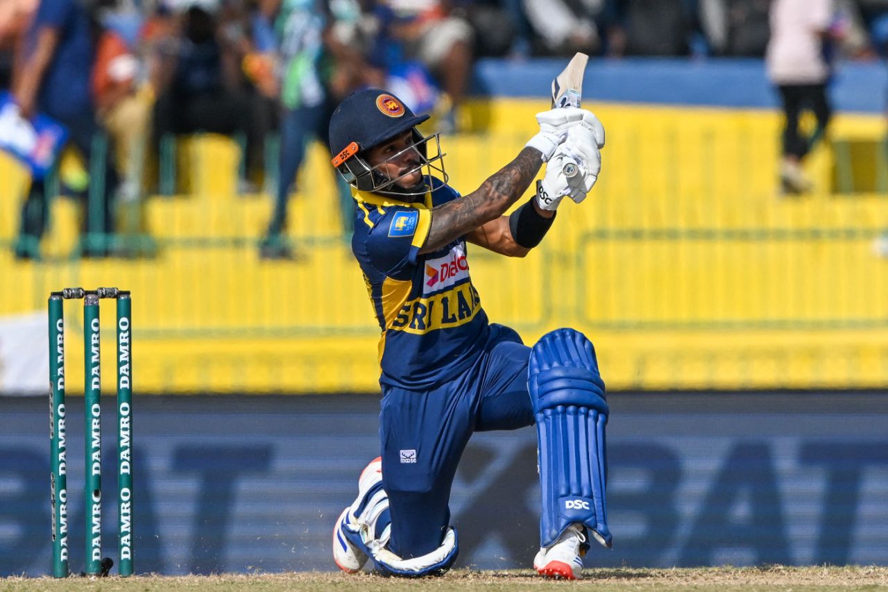 Pathum NIssanka launches the first six of the innings | ESPNcricinfo.com