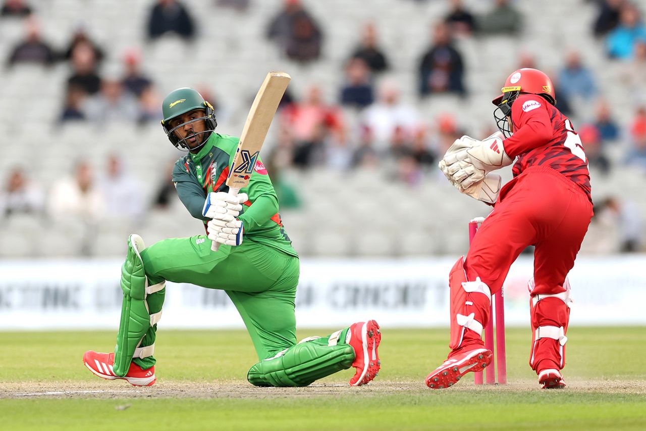 Rishi Patel gets low to sweep | ESPNcricinfo.com