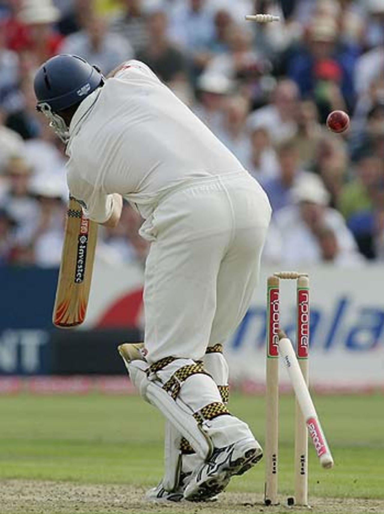 Andrew Strauss loses his off stump to Brett Lee | ESPNcricinfo.com