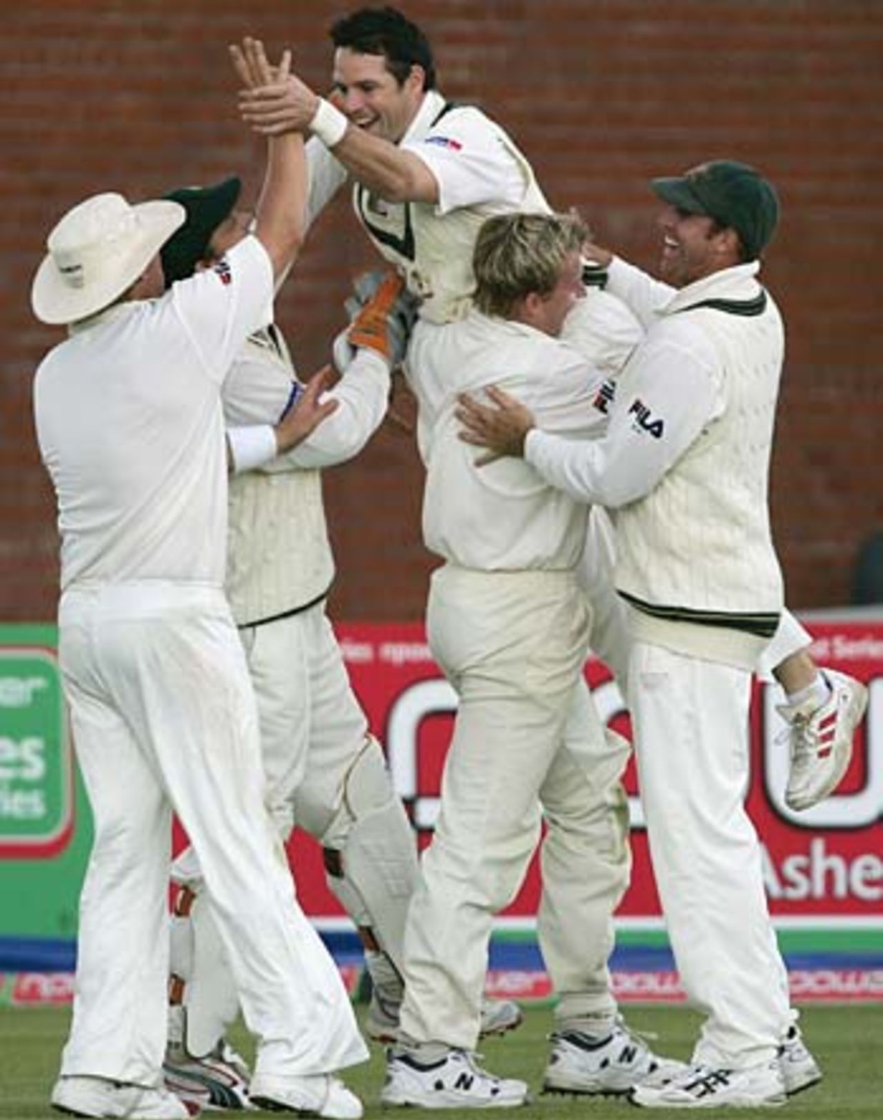 Brad Hodge celebrates catching Michael Vaughan | ESPNcricinfo.com