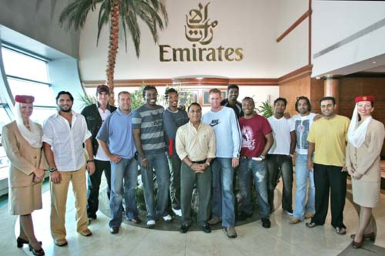 ICC World XI one-day players with selection panel Chairman Sunil ...