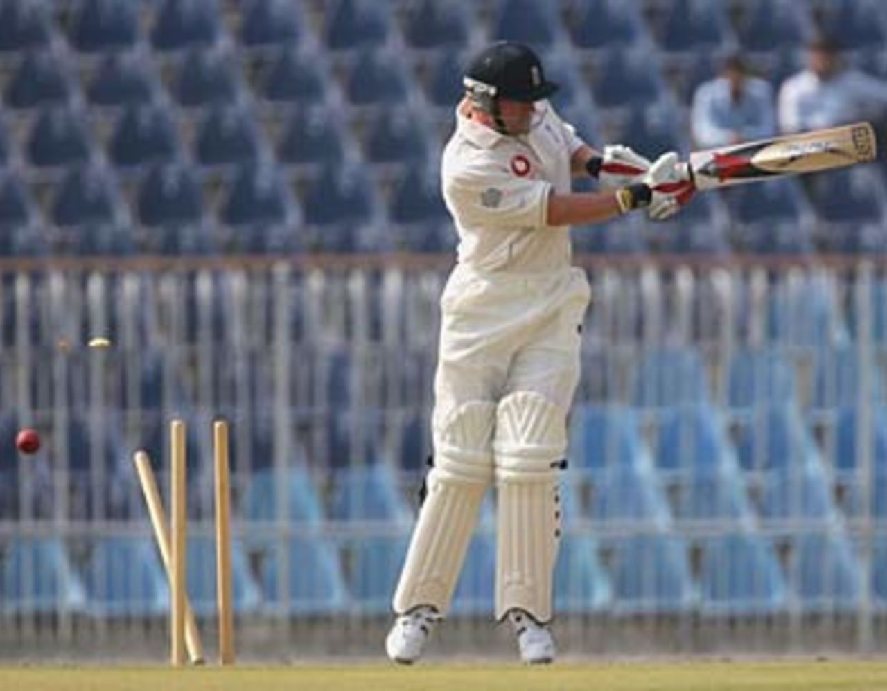 Paul Collingwood loses his middle stump to "a horrid smear across the ...