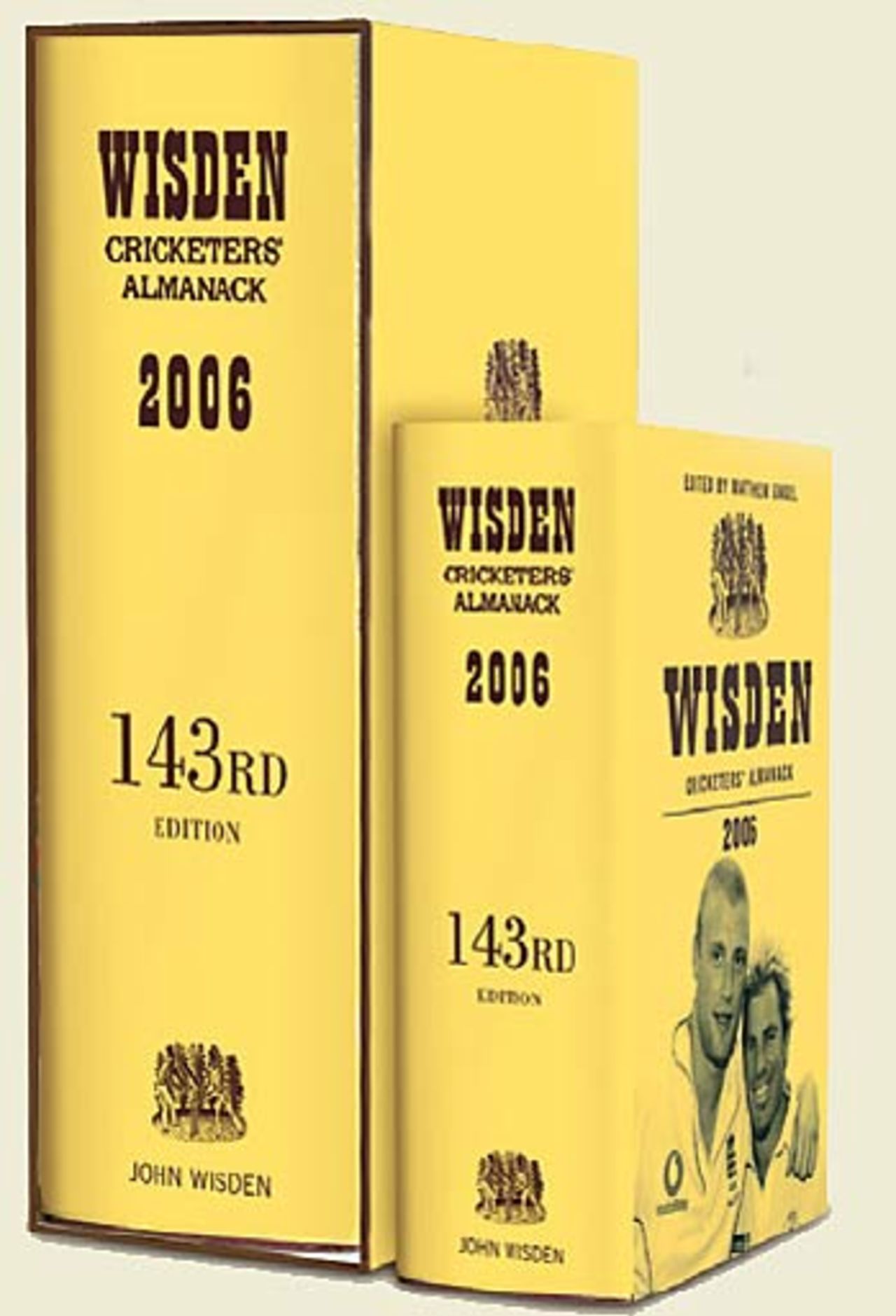 The traditional and the big version of the 2006 Wisden Cricketers ...
