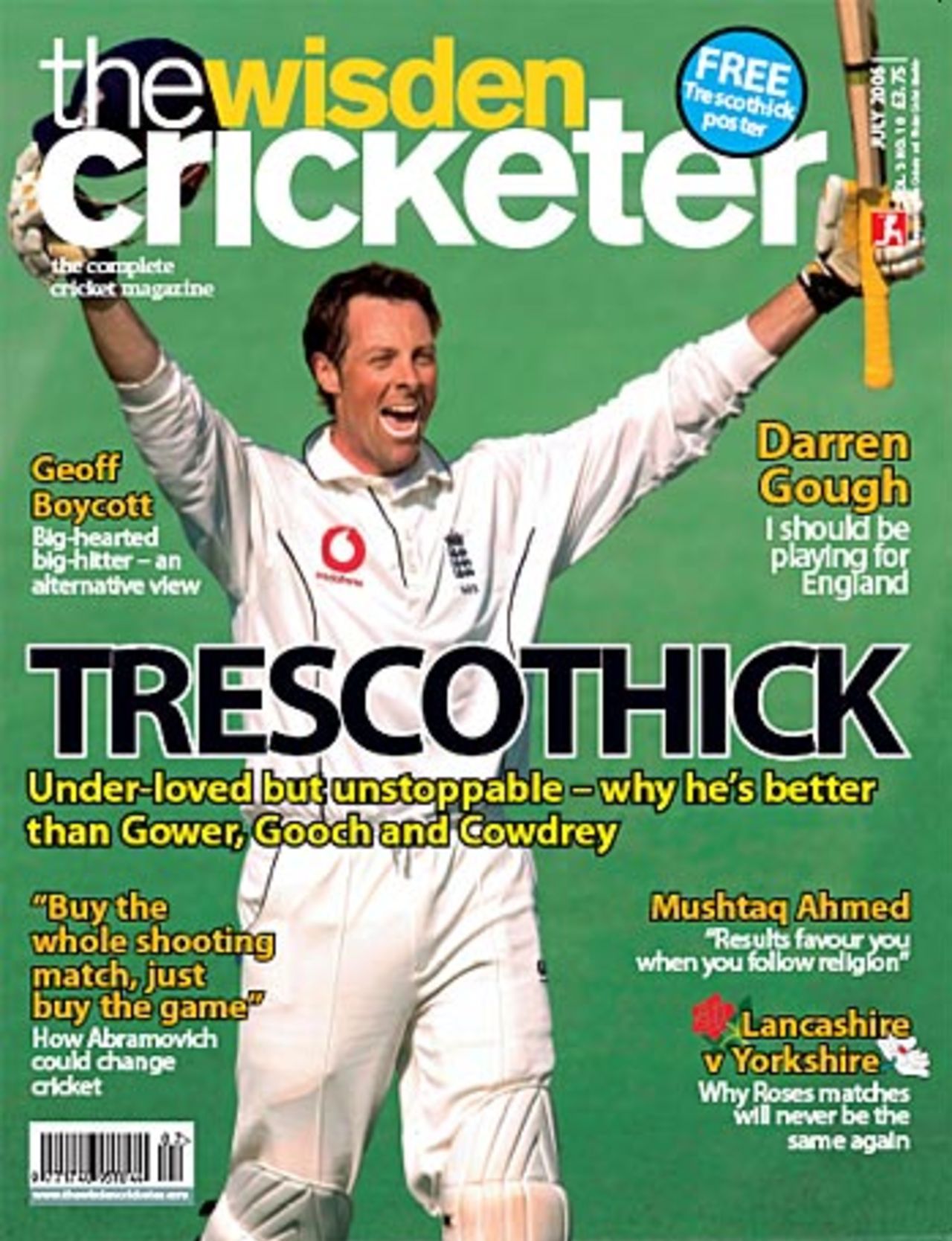 Front cover of July's Wisden Cricketer magazine | ESPNcricinfo.com