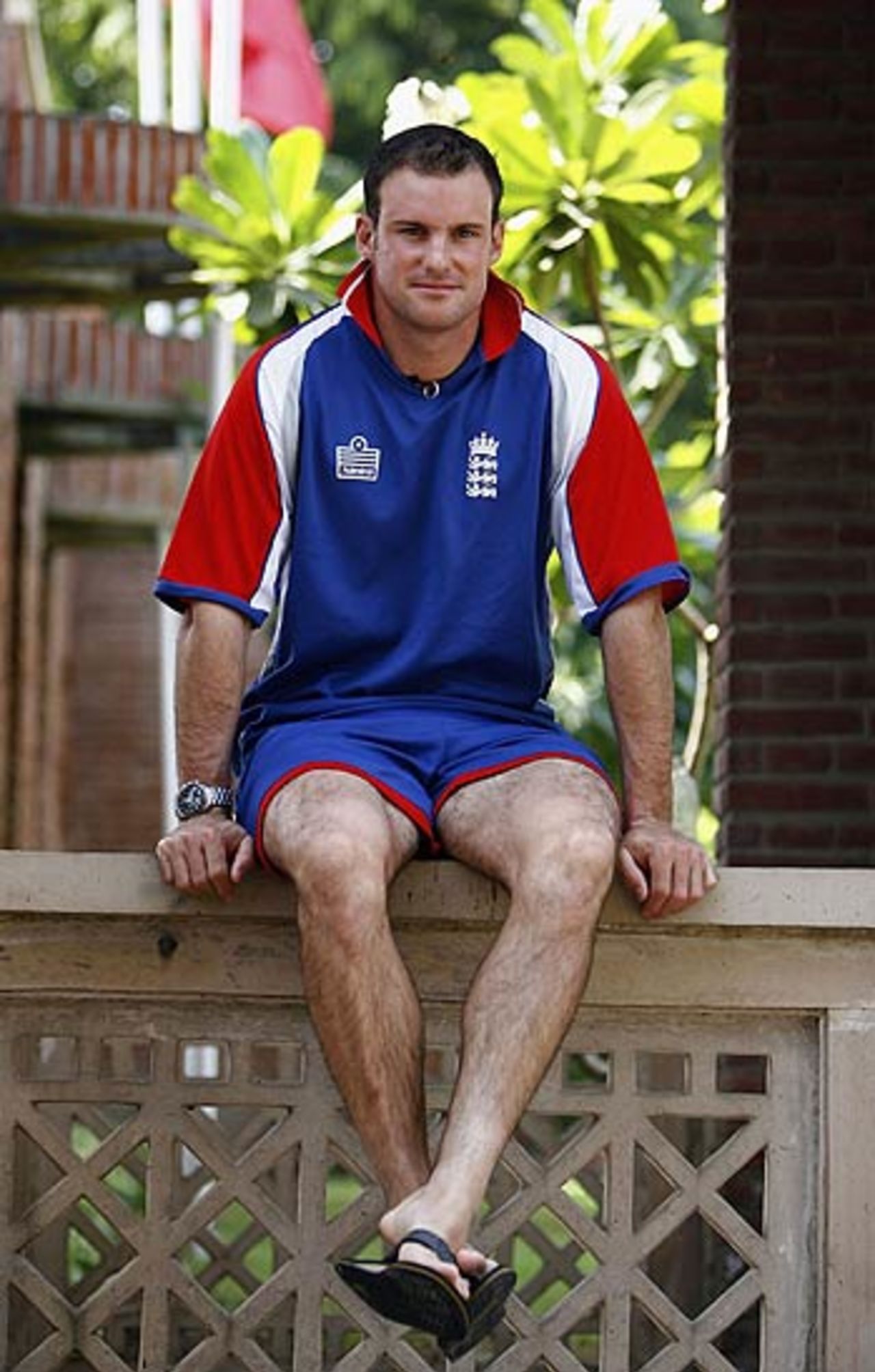 Andrew Strauss relaxes at the team hotel in Jaipur | ESPNcricinfo.com