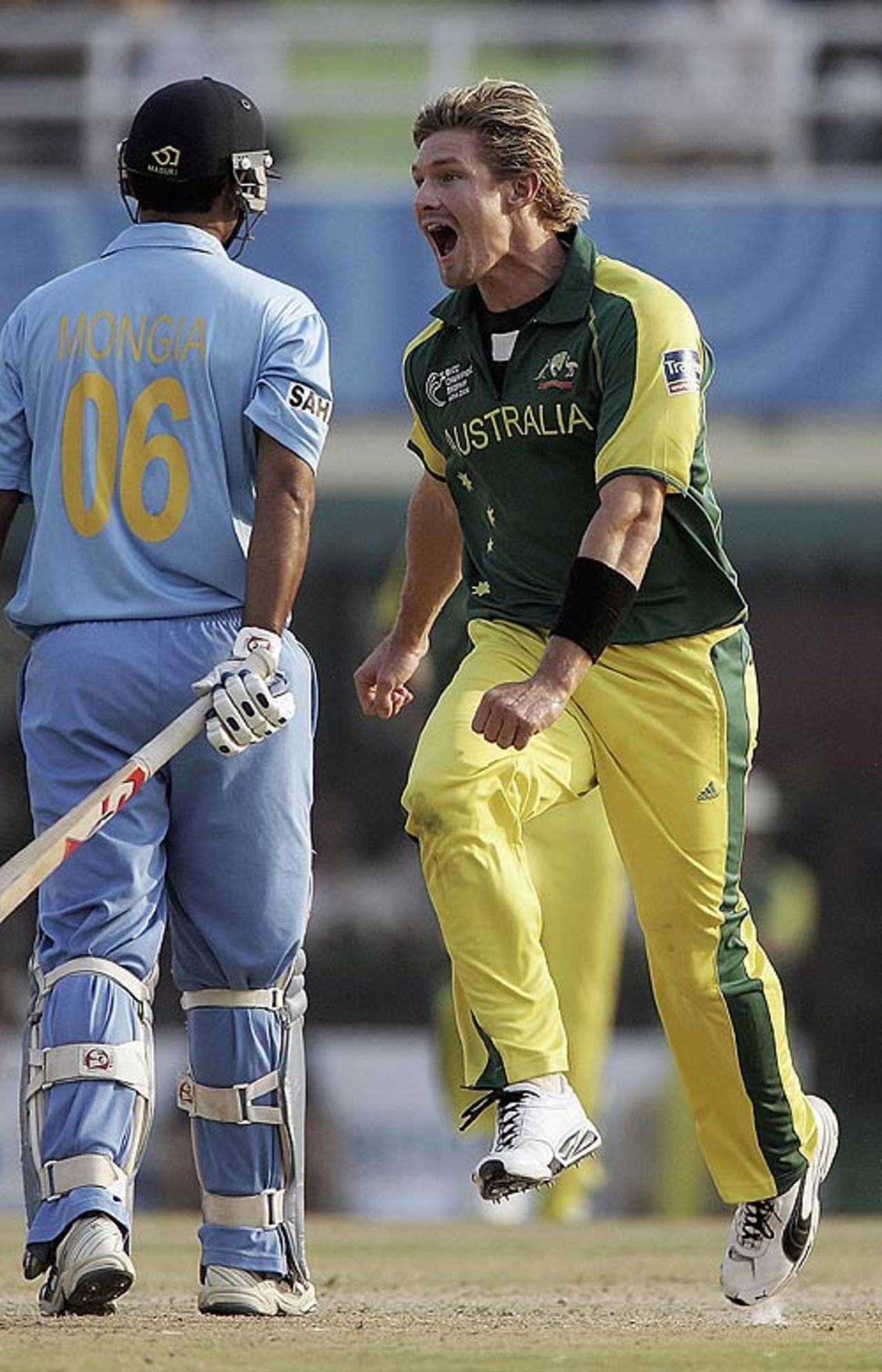 Shane Watson celebrates Dinesh Mongia's wicket | ESPNcricinfo.com