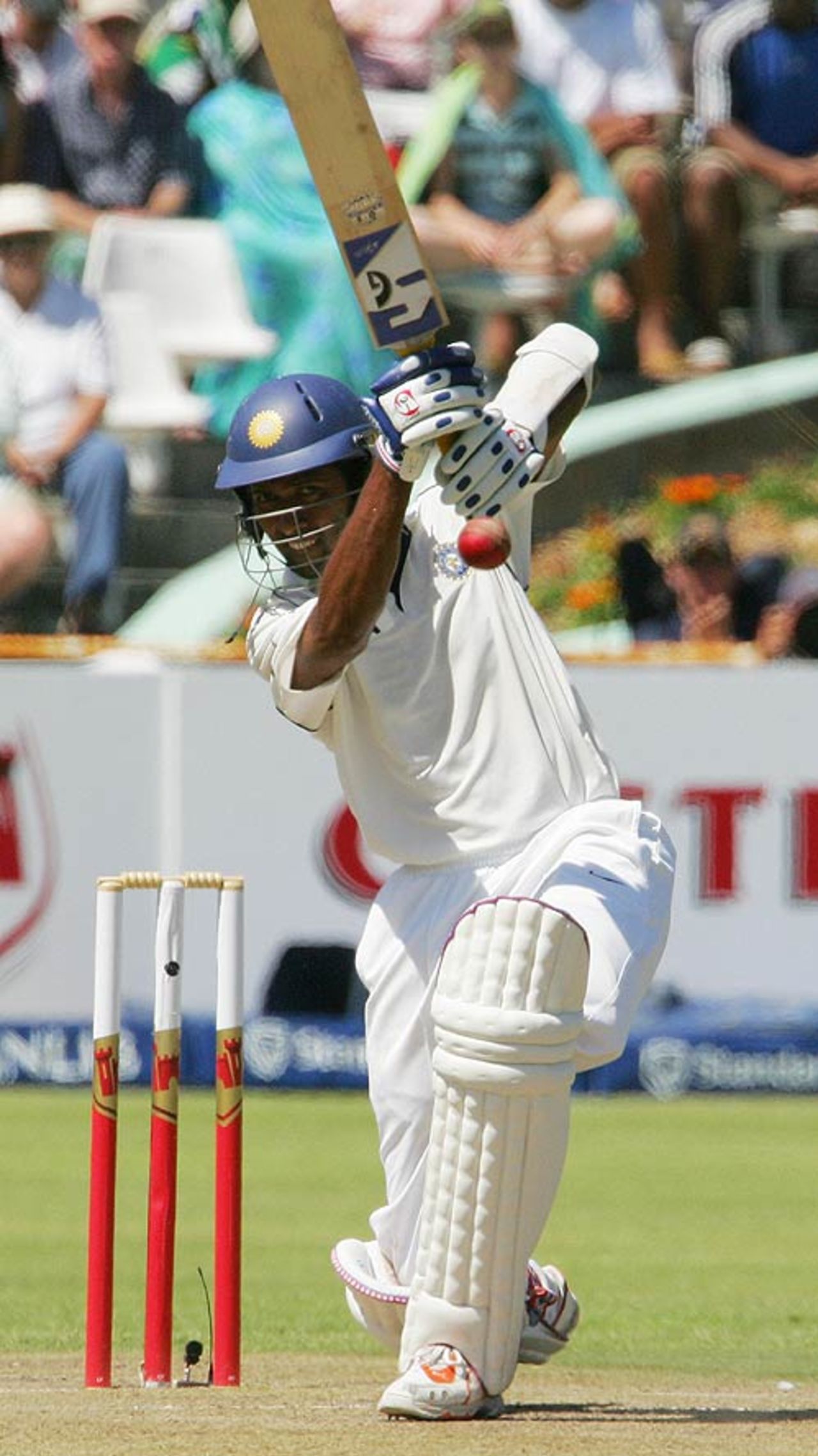 Wasim Jaffer cover drives during his hundred | ESPNcricinfo.com