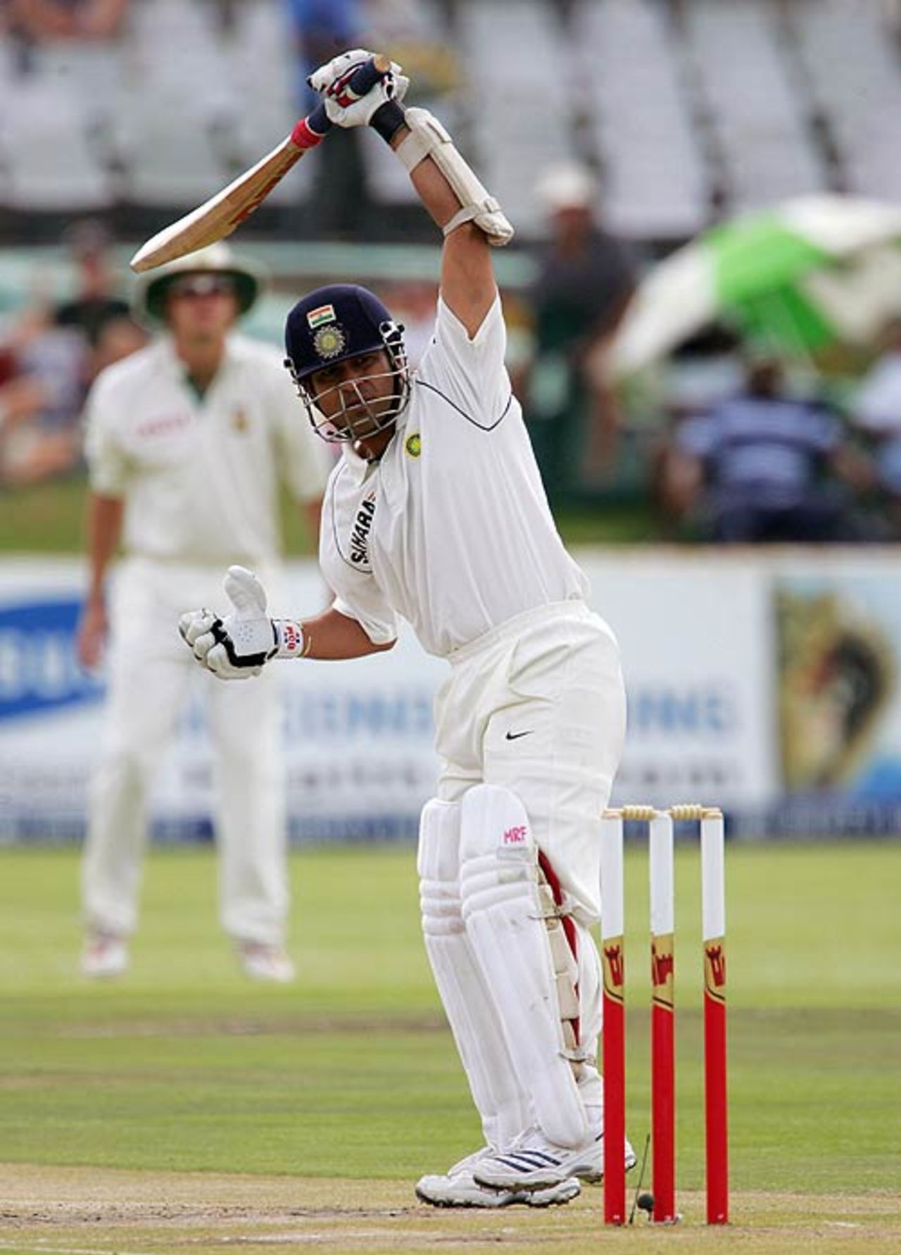 Sachin Tendulkar lets a short ball go down leg side | ESPNcricinfo.com