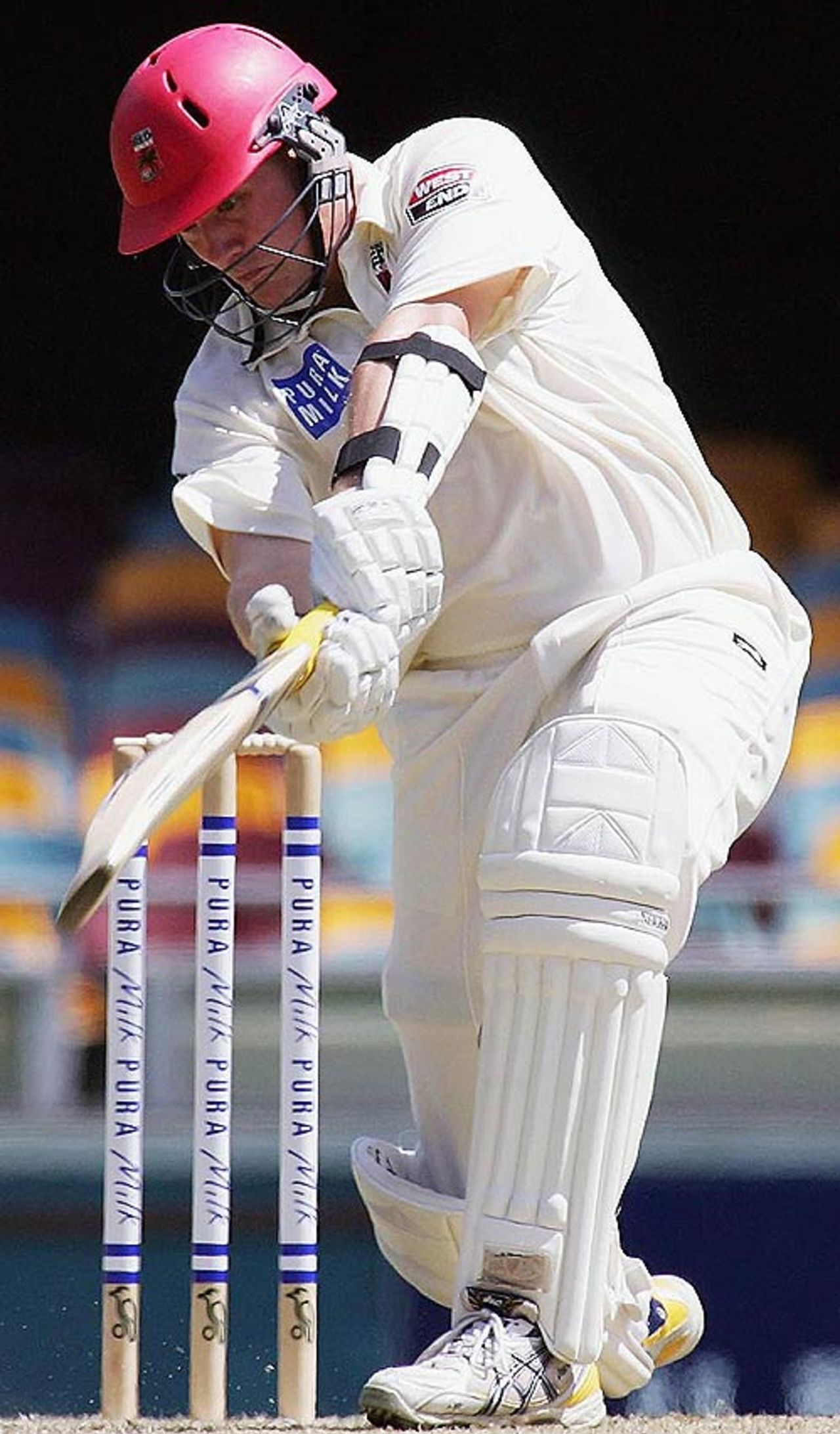 Nathan Adcock drives to the off side | ESPNcricinfo.com