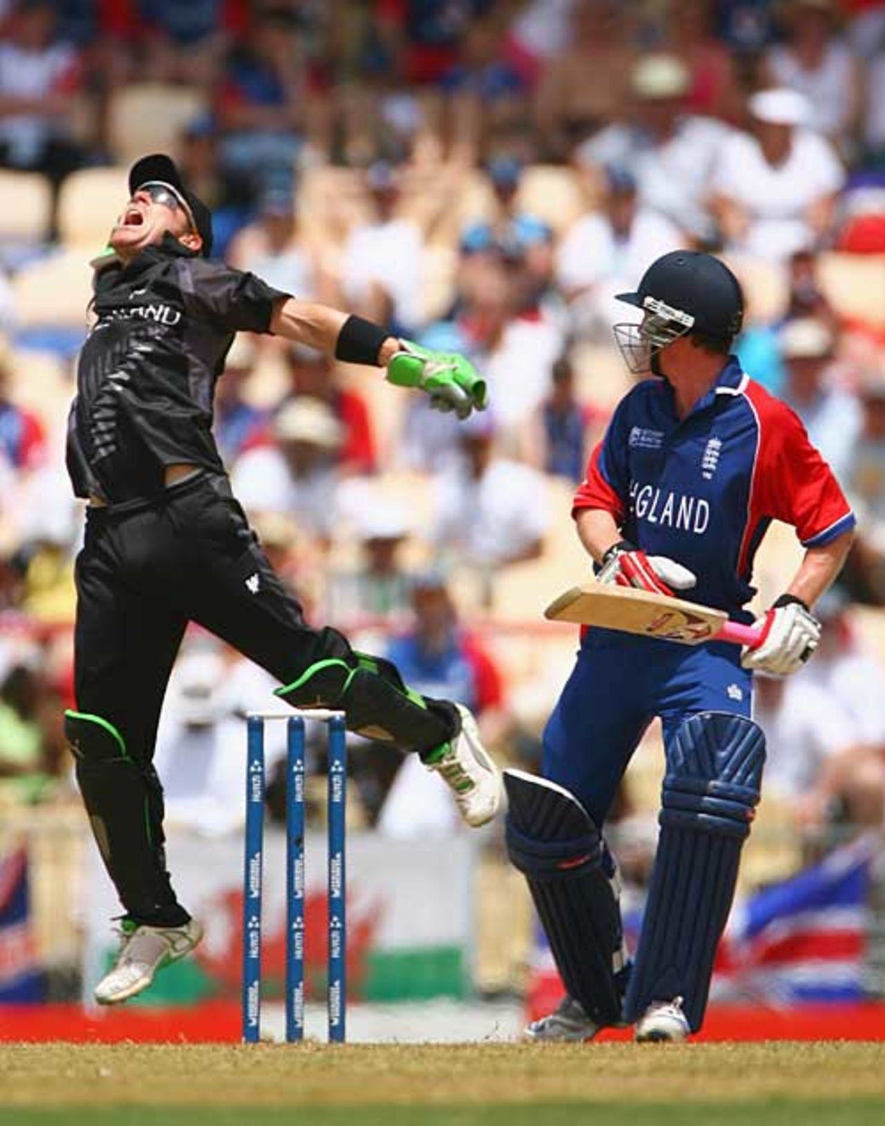 Andrew Flintoff kicks himself - and the turf - in disgust at his soft ...