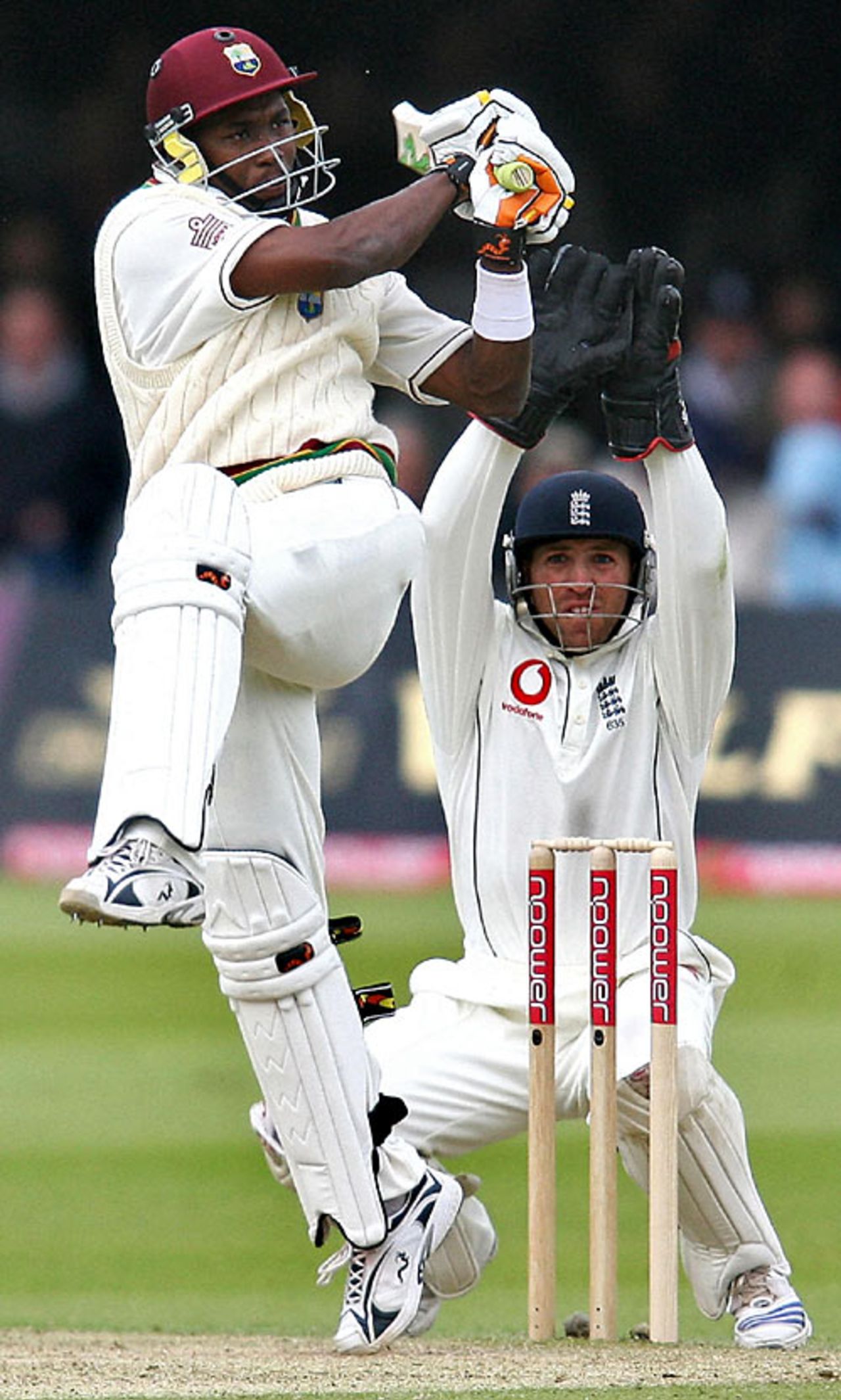 Dwayne Bravo pulls Paul Collingwood to deep midwicket | ESPNcricinfo.com Dwayne Bravo pulls Paul Collingwood to deep midwicket | ESPNcricinfo.com