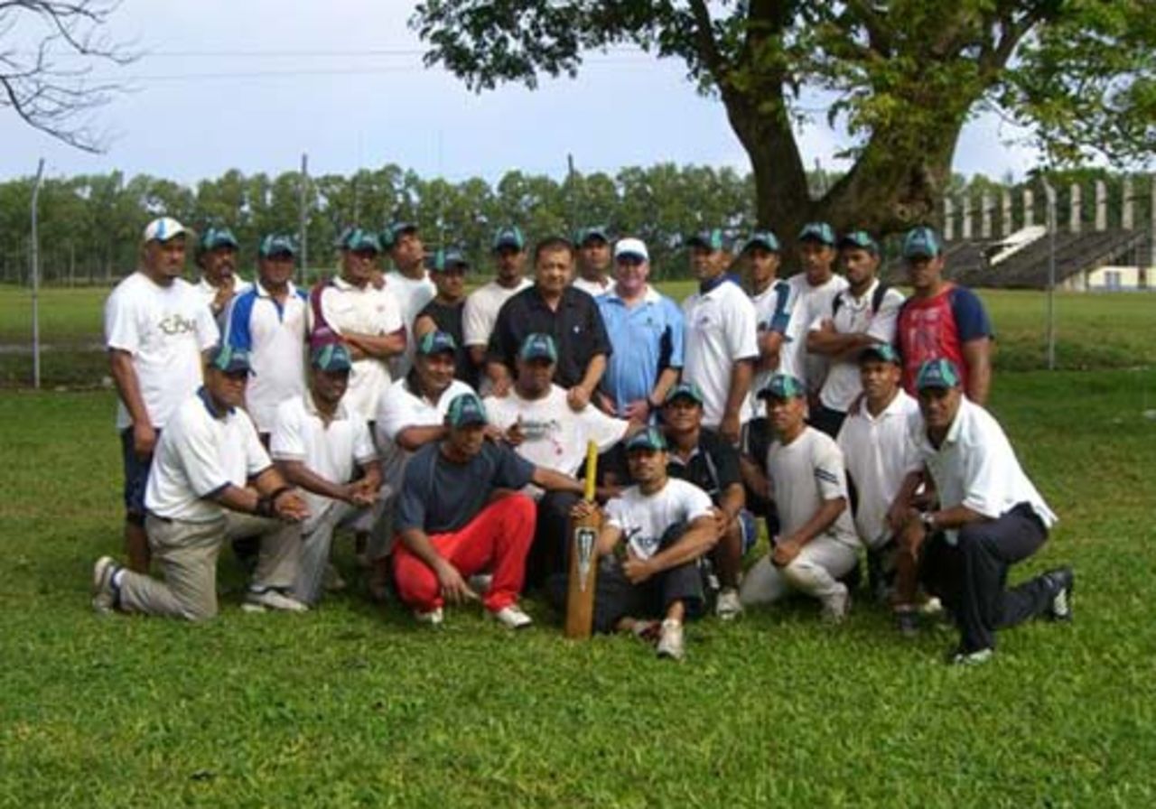 Craig Kerr with Tonga National Squad | ESPNcricinfo.com