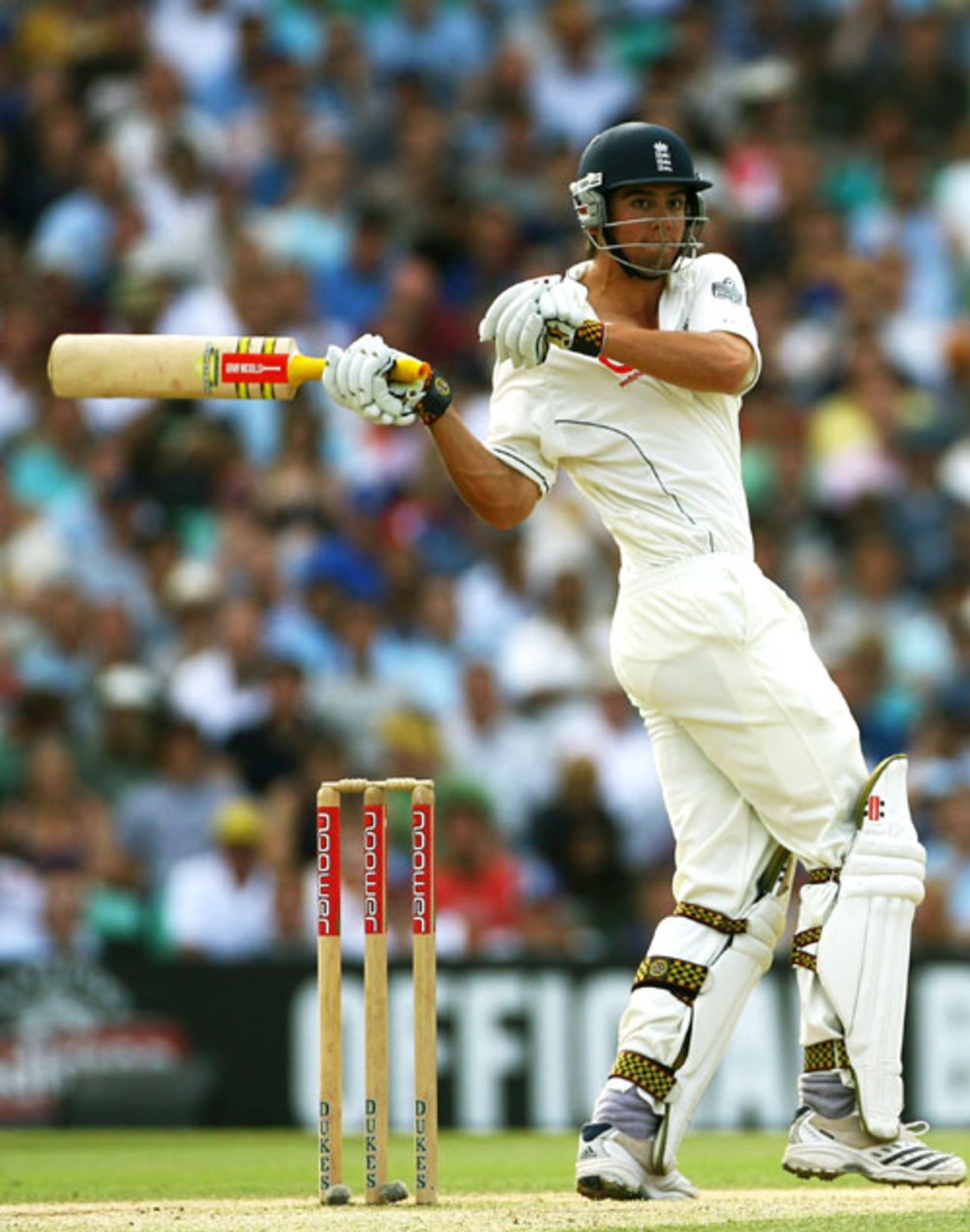 Alastair Cook mistimes a pull shot | ESPNcricinfo.com
