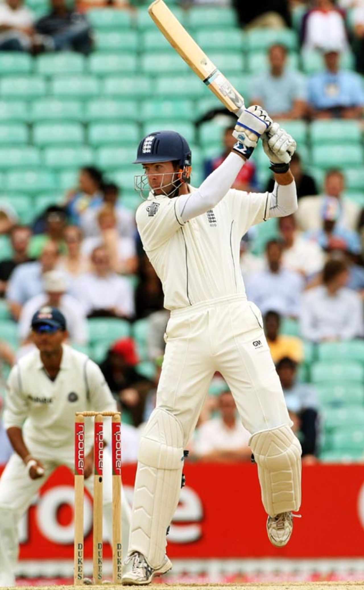 Michael Vaughan and Kevin Pietersen added 46 before lunch ...