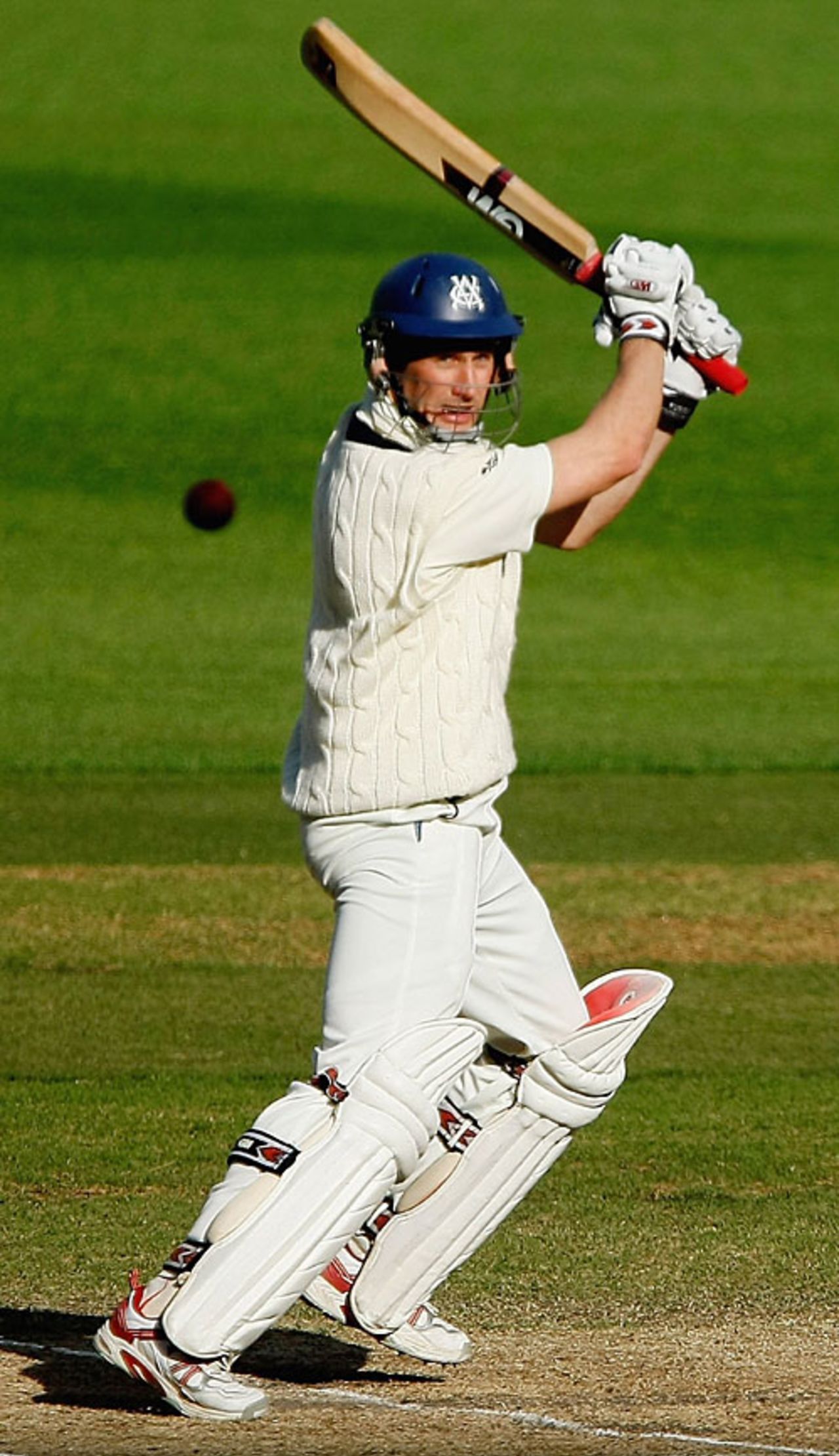 David Hussey cuts during his half-century | ESPNcricinfo.com