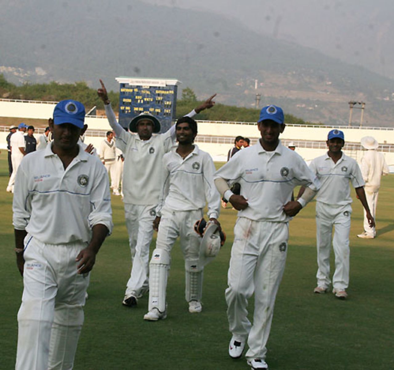 Saurashtra celebrate the fall of Himachal's Sandeep Sharma ...