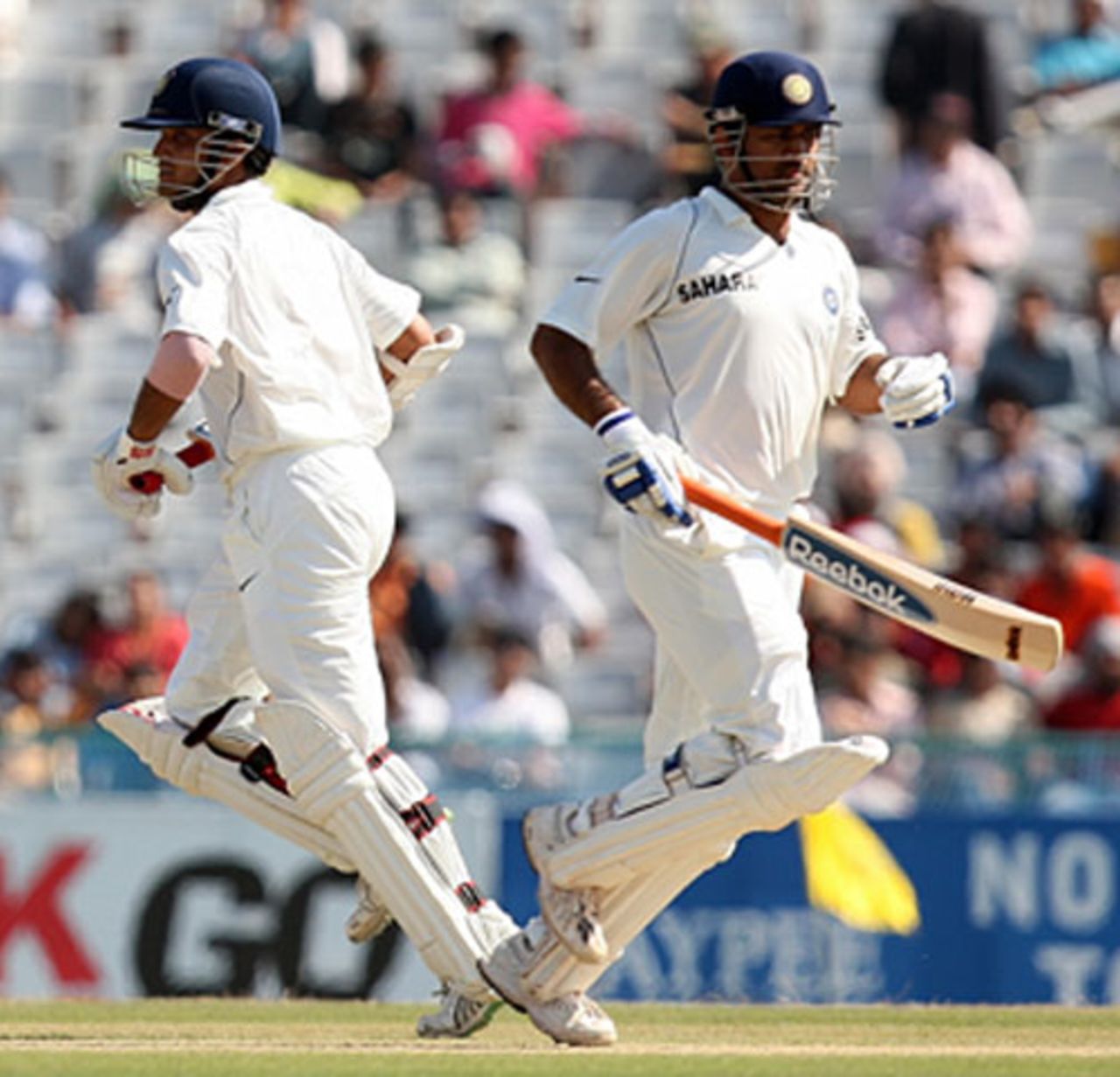 Mahendra Singh Dhoni and Sourav Ganguly take a single | ESPNcricinfo.com